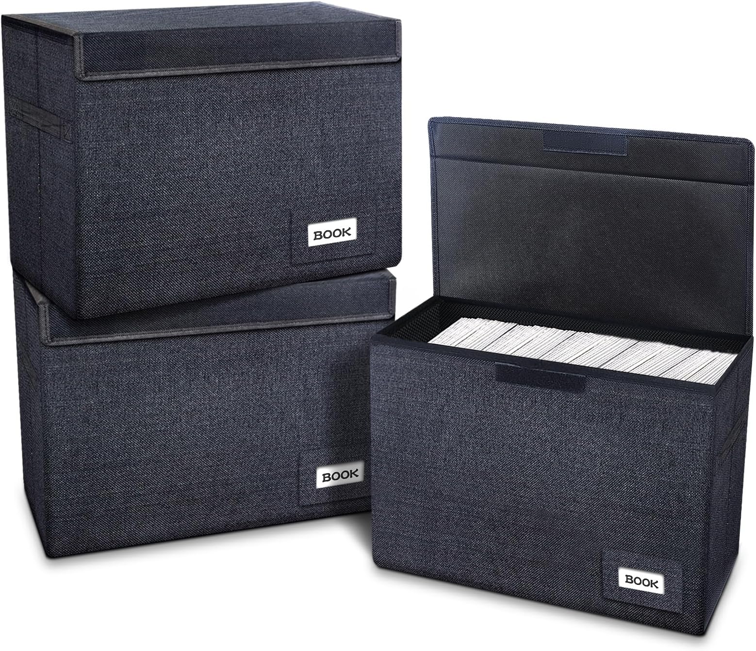 Amazon.com: Chuangdi 6 Pcs Comic Book Storage Book Boxes, Collapsible ...