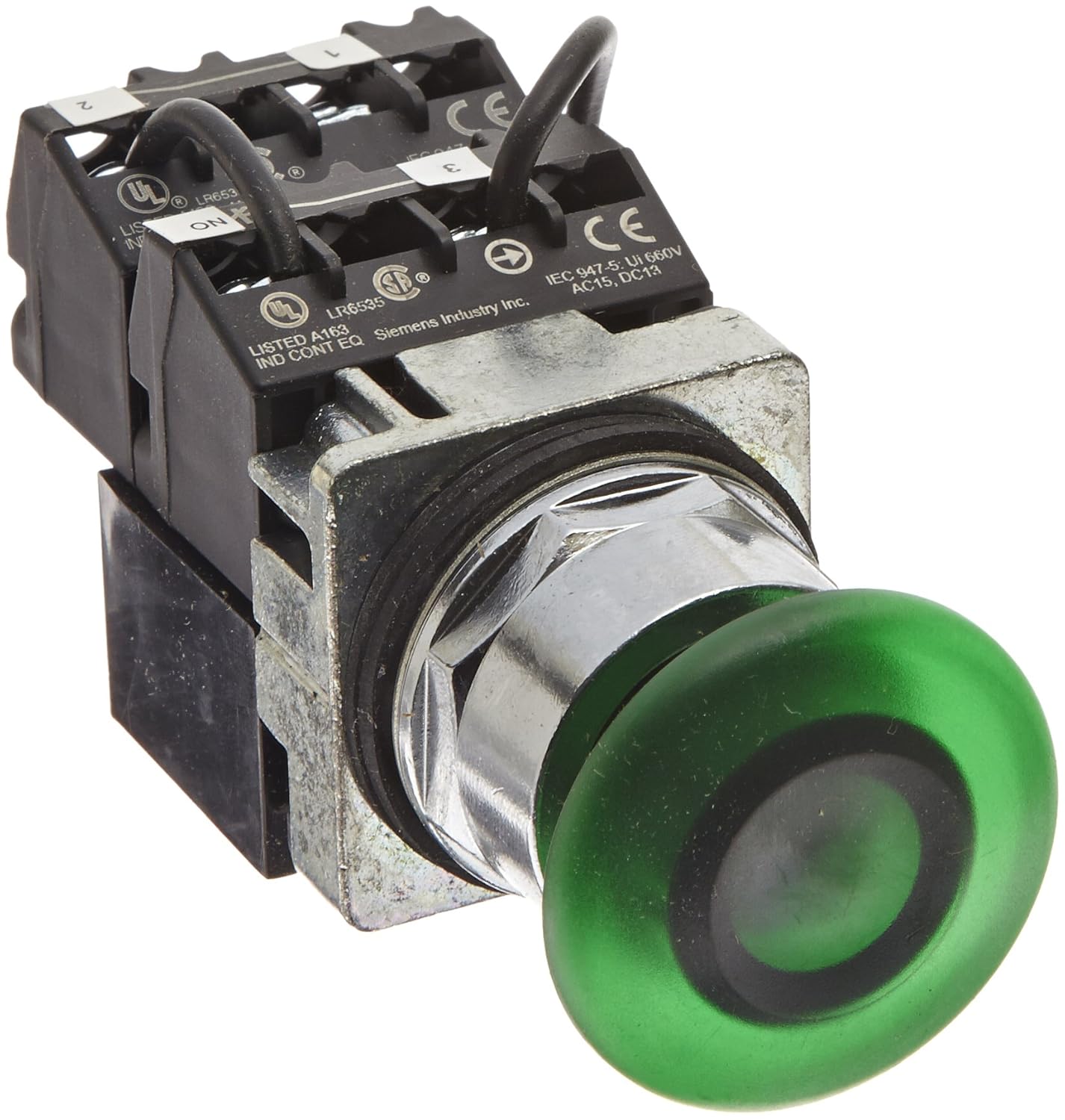 Siemens 52PP3MSU Heavy Duty Mushroom Push Pull Button Unit, Water and ...