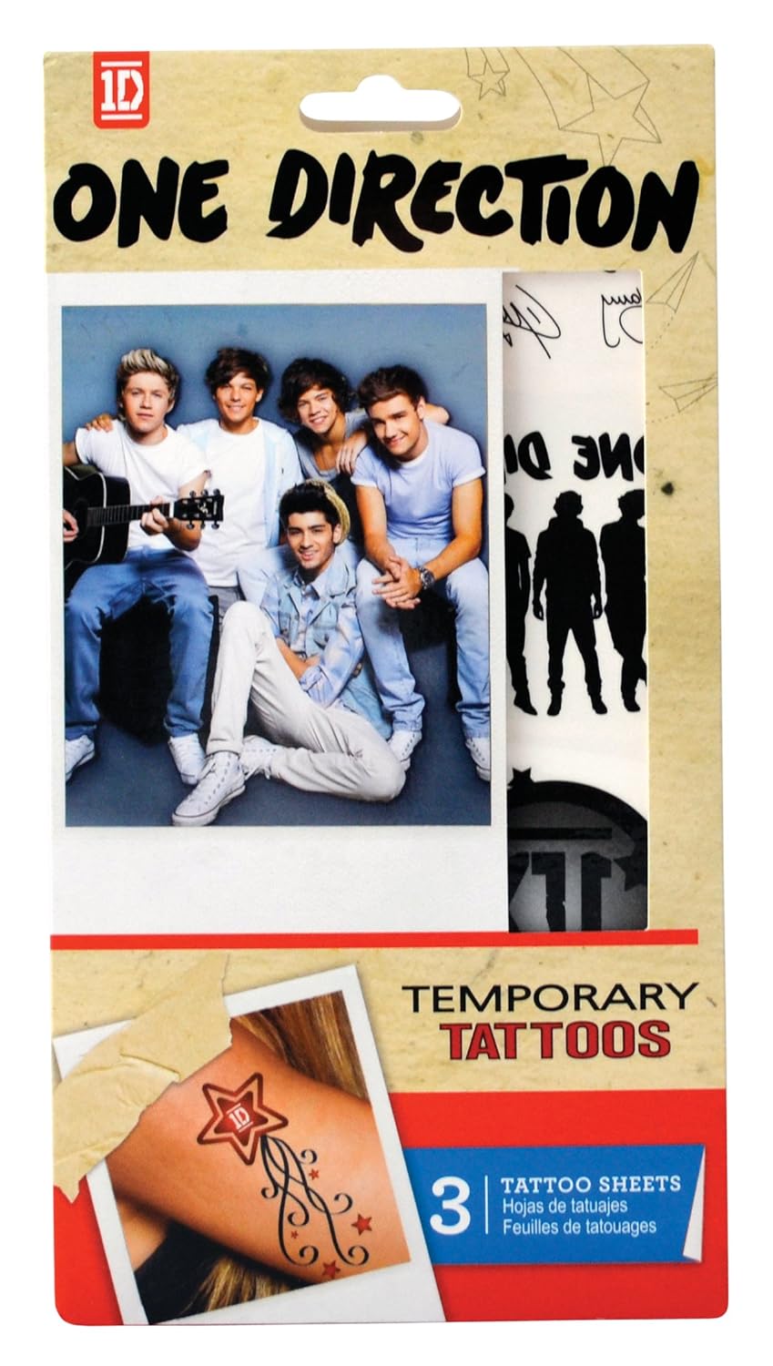 Amazon.com : Tempt Tattous One Direction Waterbased Temporary Tattoo ...