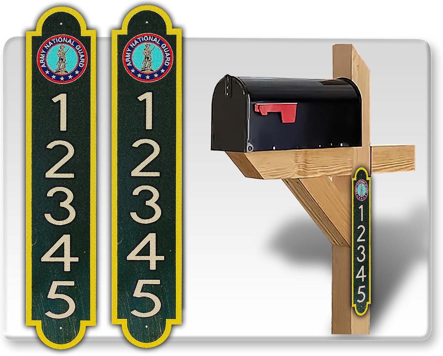 Amazon.com: Curb N Sign Mailbox Numbers Plaques - Made of Premium ...