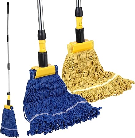 Amazon.com: Commercial Mop, Looped-End String Industrial Mop, Heavy ...
