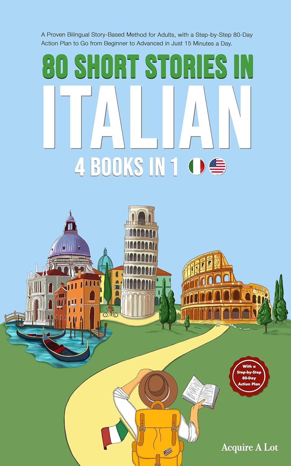 Amazon.com: 80 Short Stories in Italian - 4 Books in 1: A Proven Bilingual Story-Based Method ...