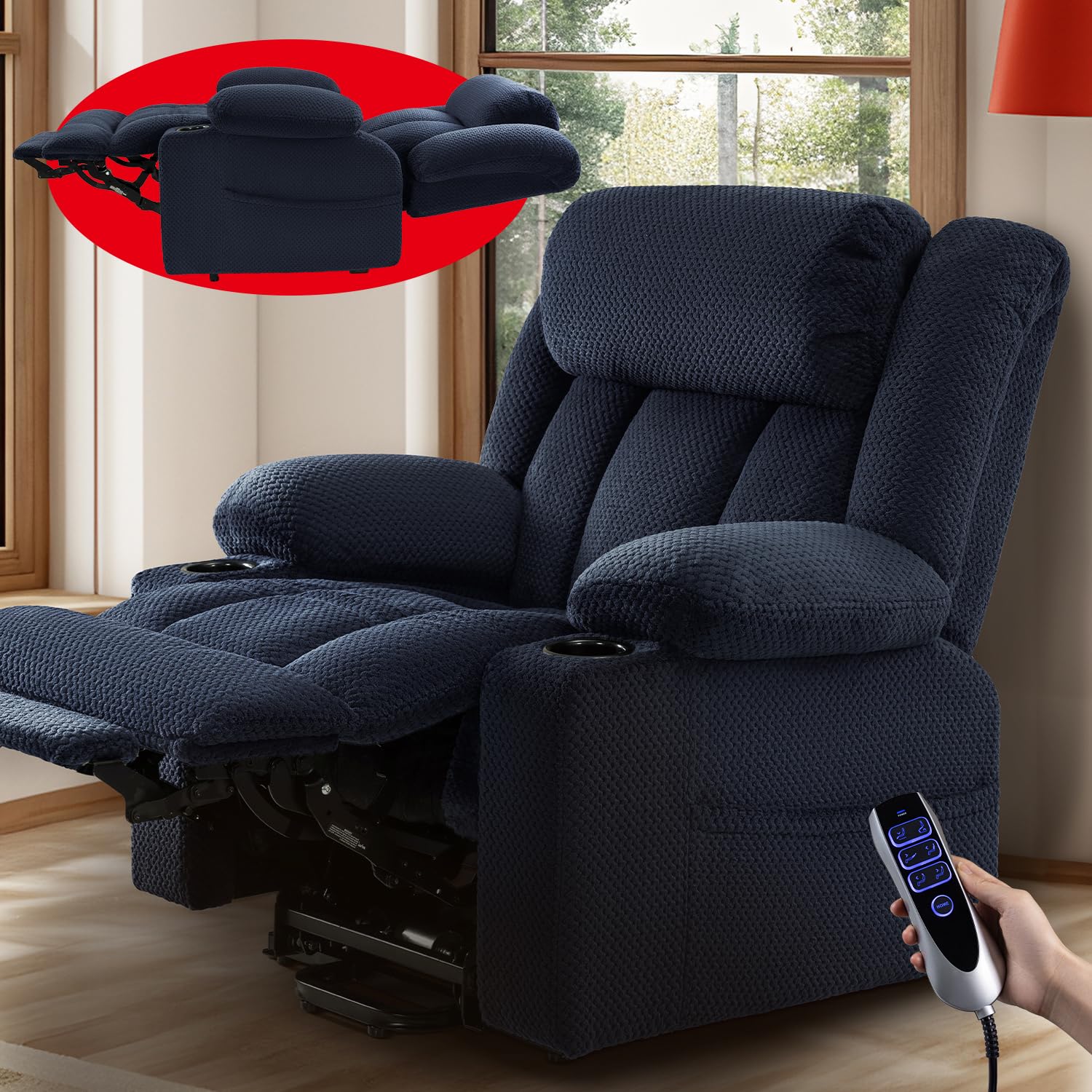 Amazon.com: Cfvyne Three Motor Large Power Lift Chairs Recliners for ...