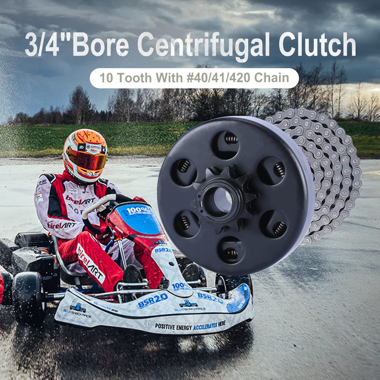 Snapklik.com : BATONECO Centrifugal Clutch 3/4" Bore 10 Tooth
