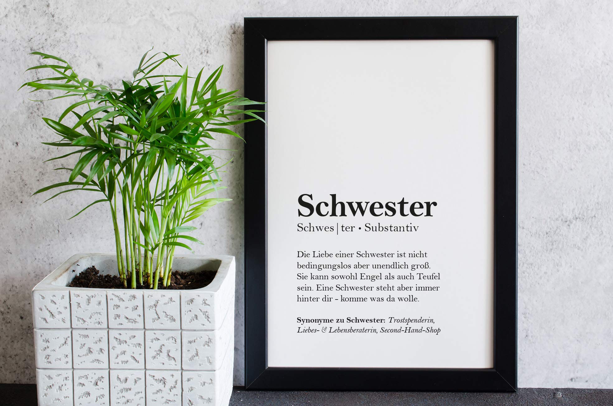 Das Wort Schwester Kunst