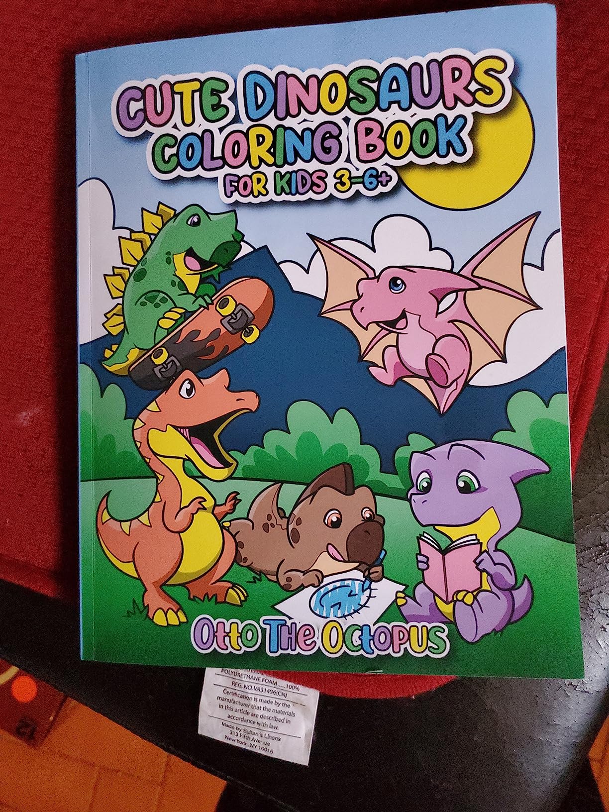 Cute Dinosaurs Coloring Book for Kids 3-6+: Realistic, Fun, Adorable ...