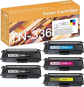 Amazon.com: BIGSPCE Compatible 5-Pack TN-336 Toner Cartridge, Toner Replacement for Brother HL ...