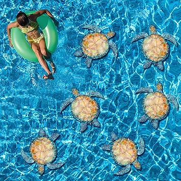 Amazon.com: Humyoun 6 Pcs Pool Decals for Bottom of Pool Sea Turtle ...