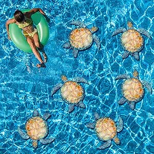 Amazon.com: Humyoun 6 Pcs Pool Decals for Bottom of Pool Sea Turtle Stickers Swimming Tile Patch ...