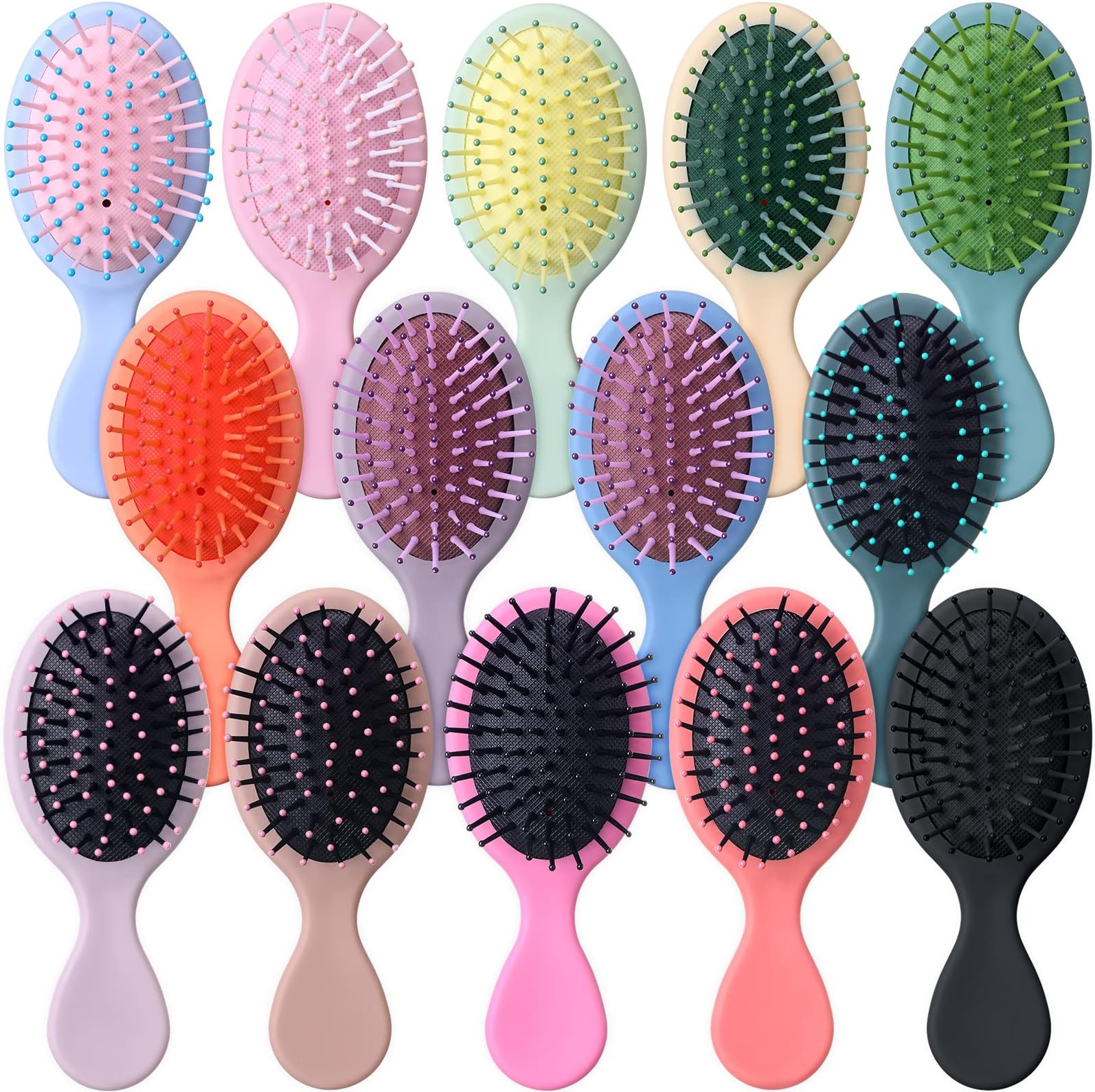 Amazon.com : Nuenen 6 Pcs Detangling Wet Hair Brushes for Women Small ...