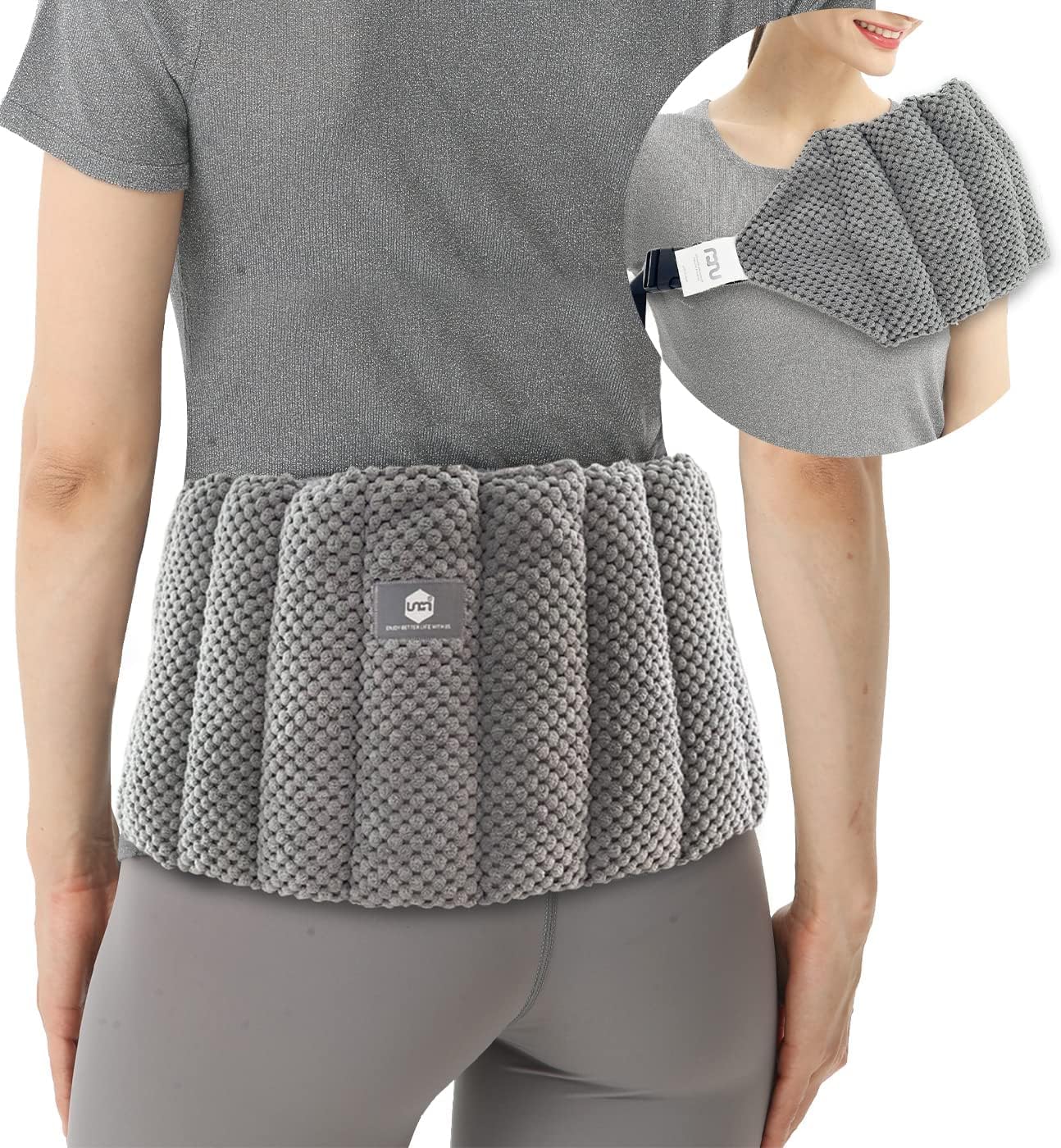 UNCN Large Microwave Heat Pack for Lower Back Pain Relief with ...