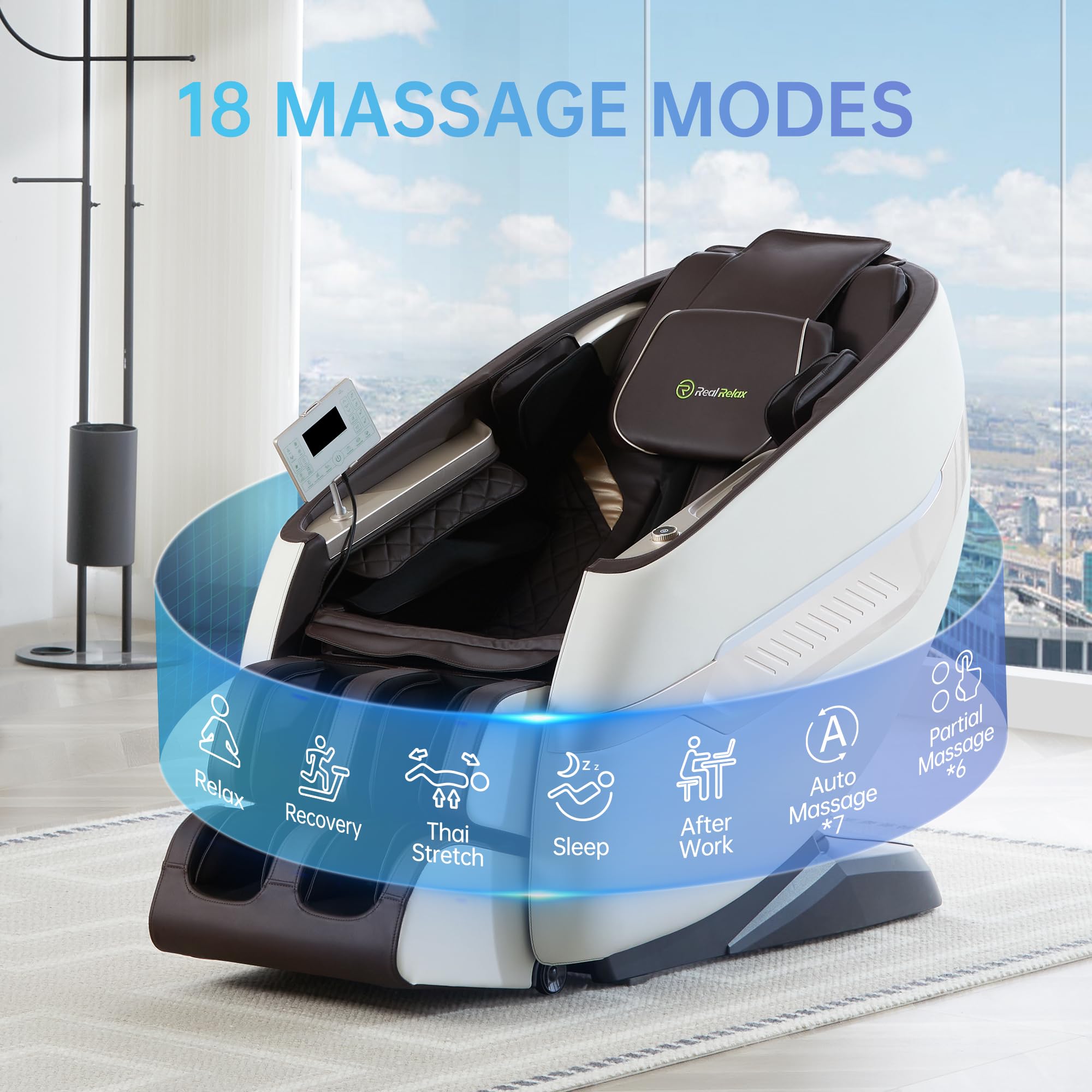 Real Relax Massage Chair, SL Track Full Body Zero Gravity Massage Chair ...