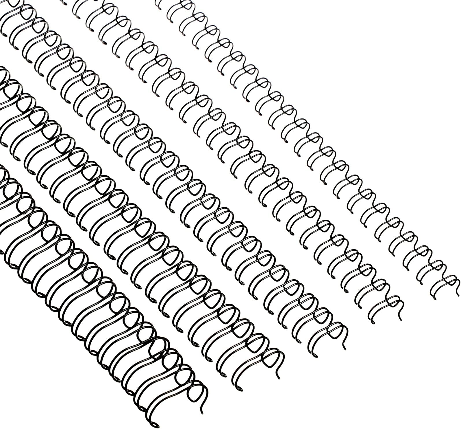 Amazon.com : Chumia 100 Pcs Twin Loop Wire Binding Spines Spiral ...