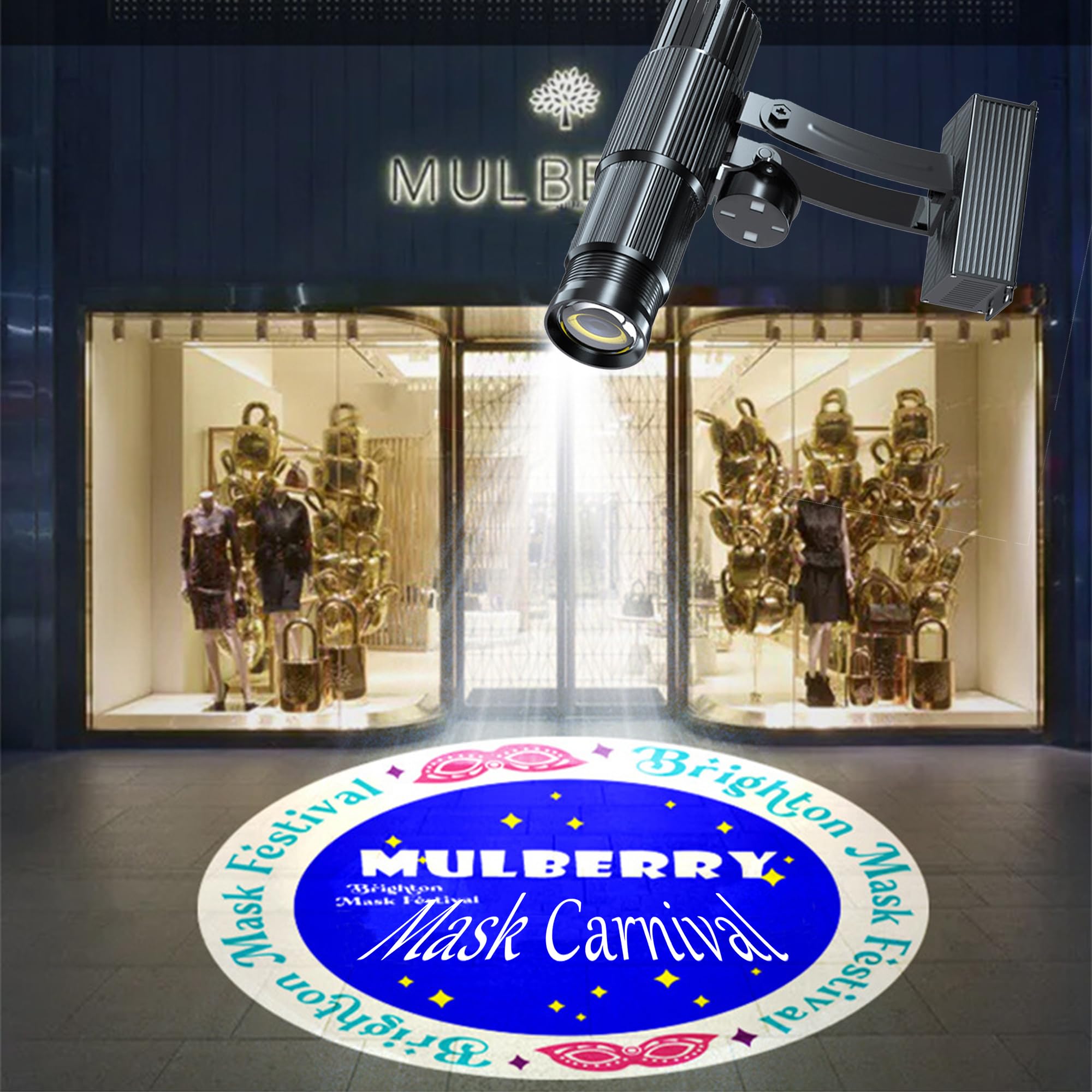 Custom 20/30/60/90/110W Logo Projector Lights for Store Business ...