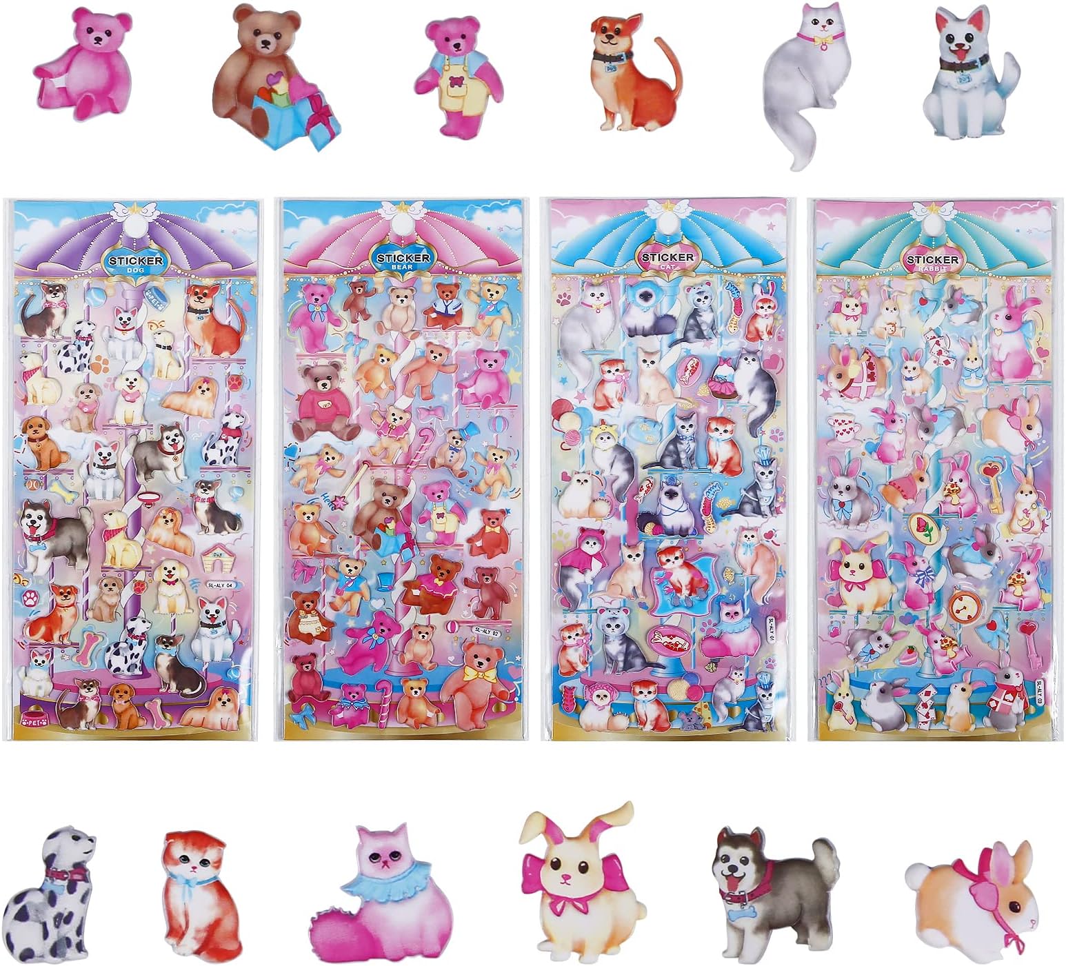 Amazon.com: 32 Sheets Easter Stickers for Kids, Cute Easter Egg Chicks ...