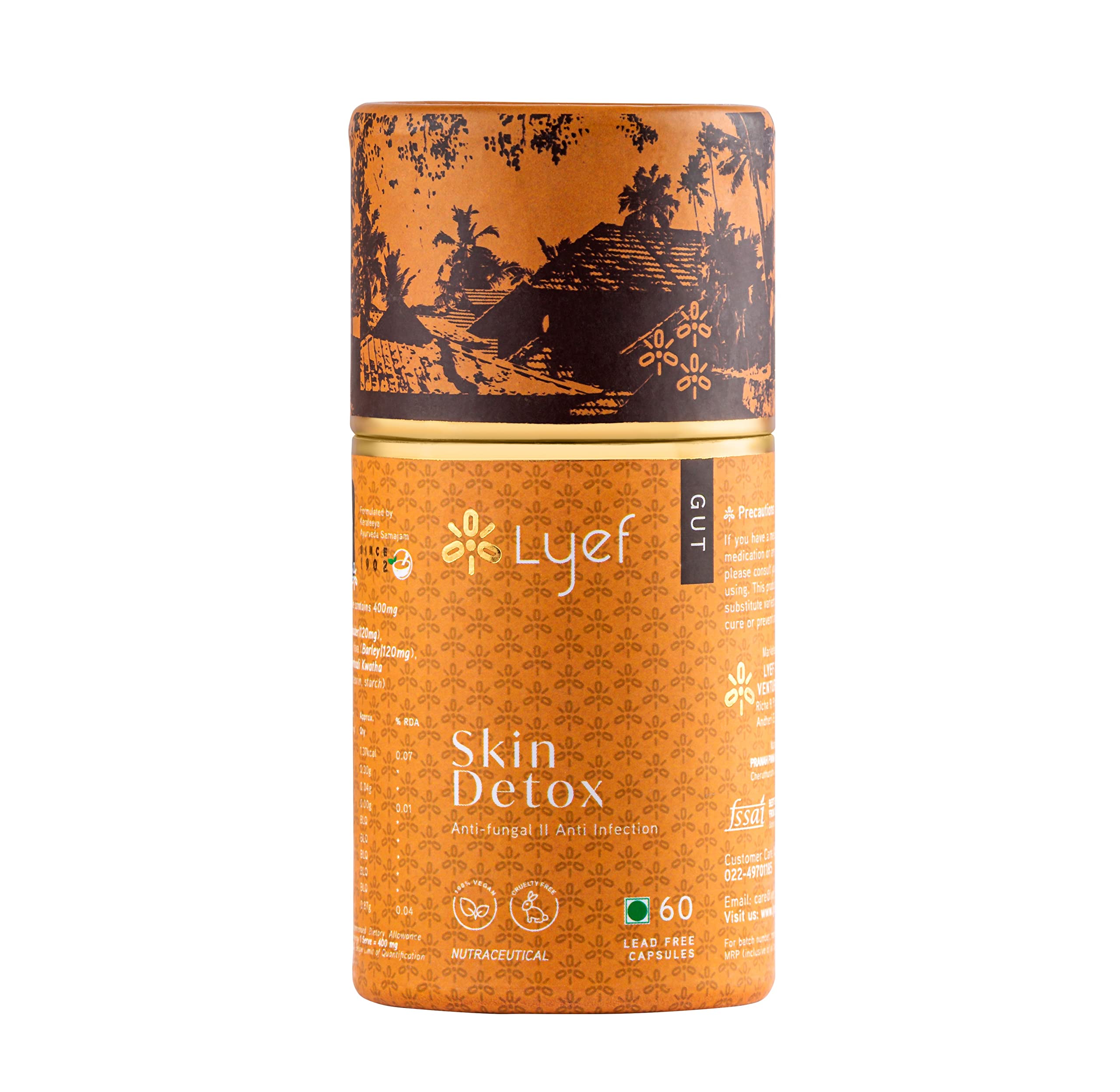 LYFE Skin Glow Tablets, 60 Tablets - Ayurvedic Supplement, Skin Health ...