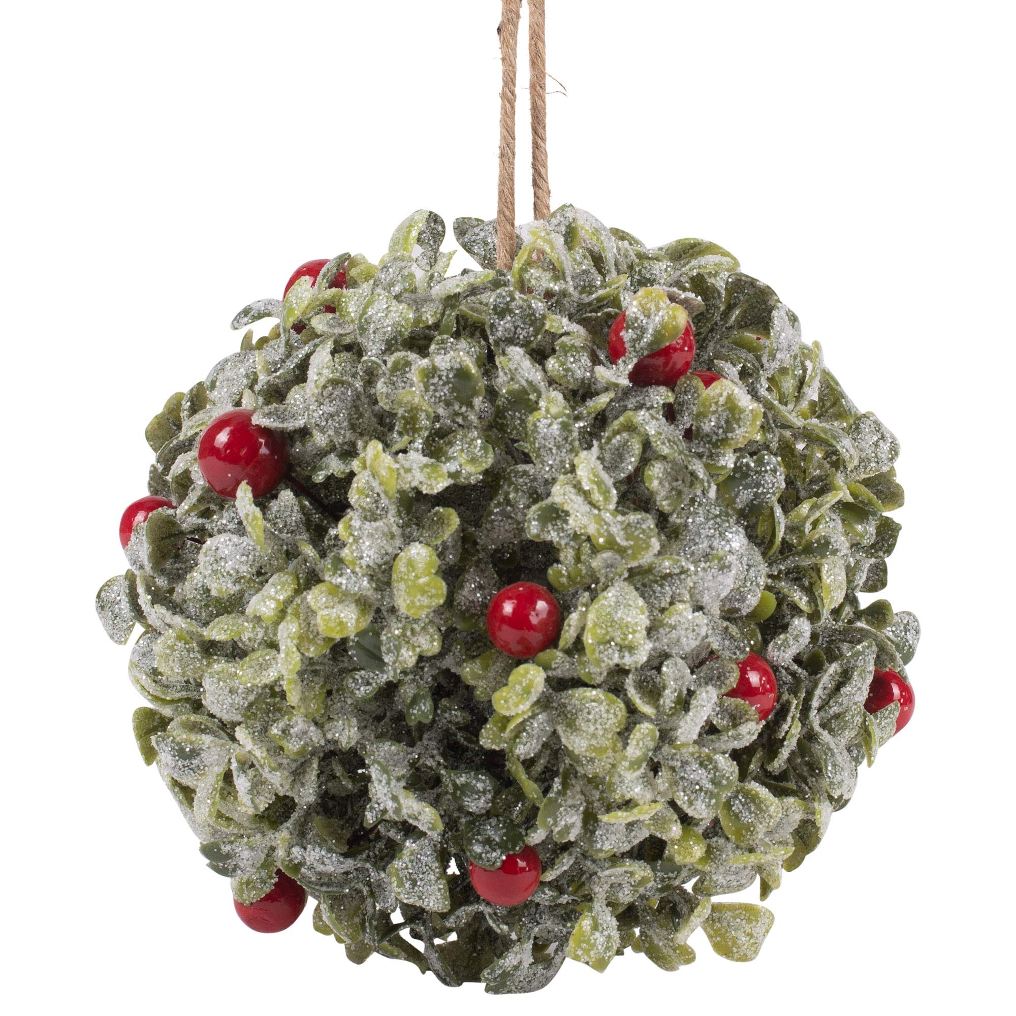 Amazon.com: Regency Frosty Boxwood Berry Ball Ornament, Kissing Ball ...