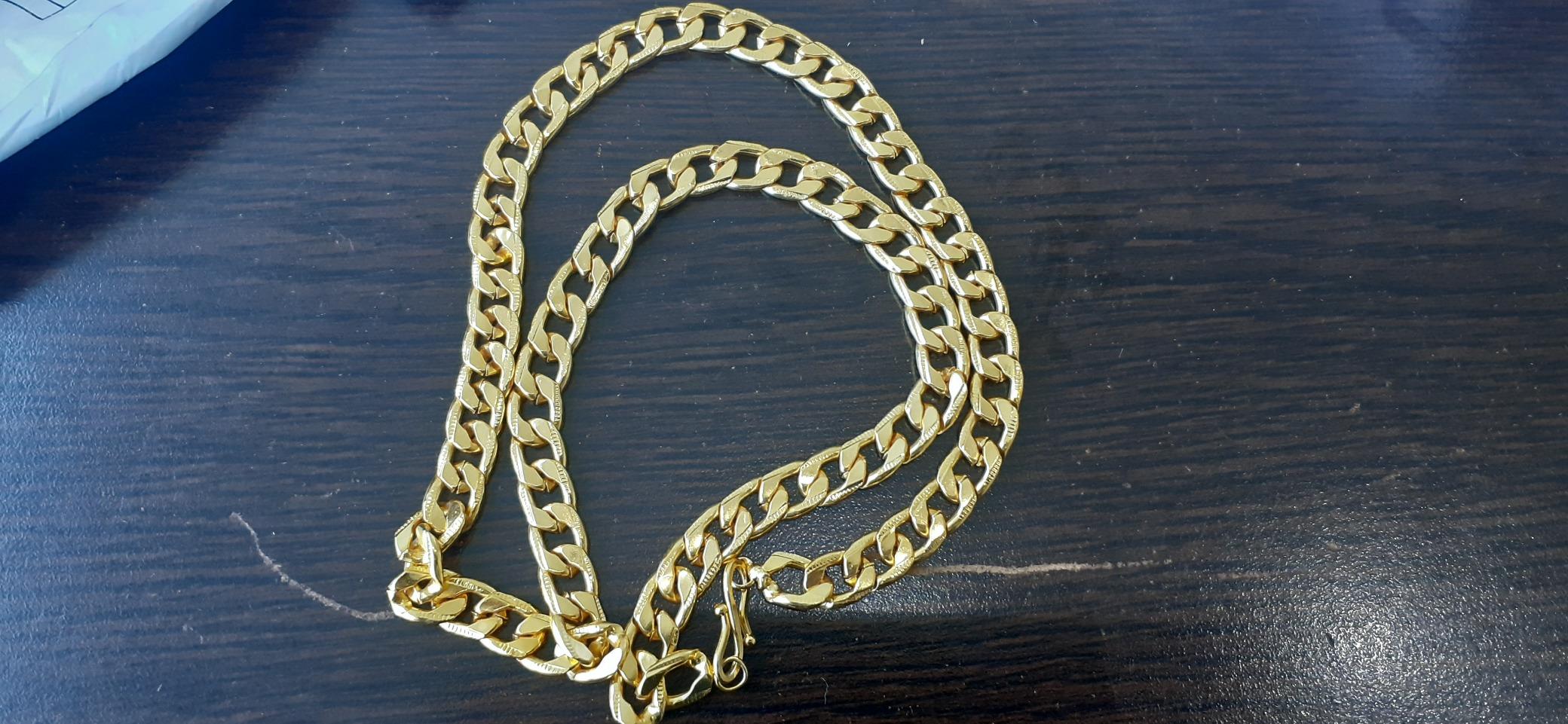 Charms Handmade Gold Plated Chain For Boys & Men : Amazon.in: Fashion