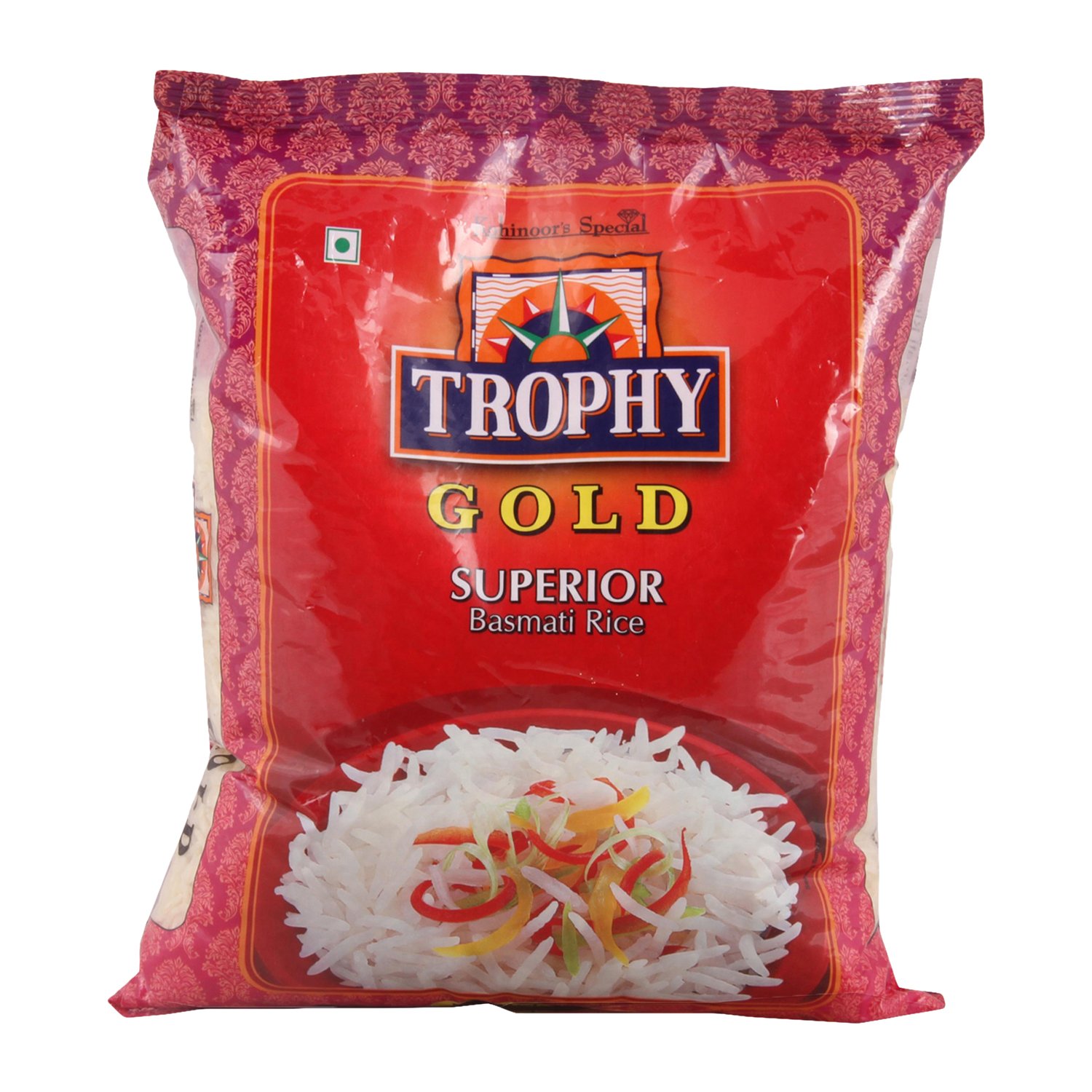 Kohinoor Basmati Rice - Trophy Gold Superior, 1kg Pouch : Amazon.in ...