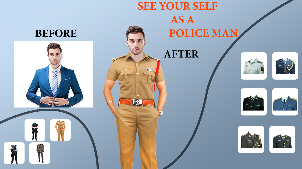 Man Police Suit Photo Editor:Police Uniform 2018 - App on Amazon Appstore