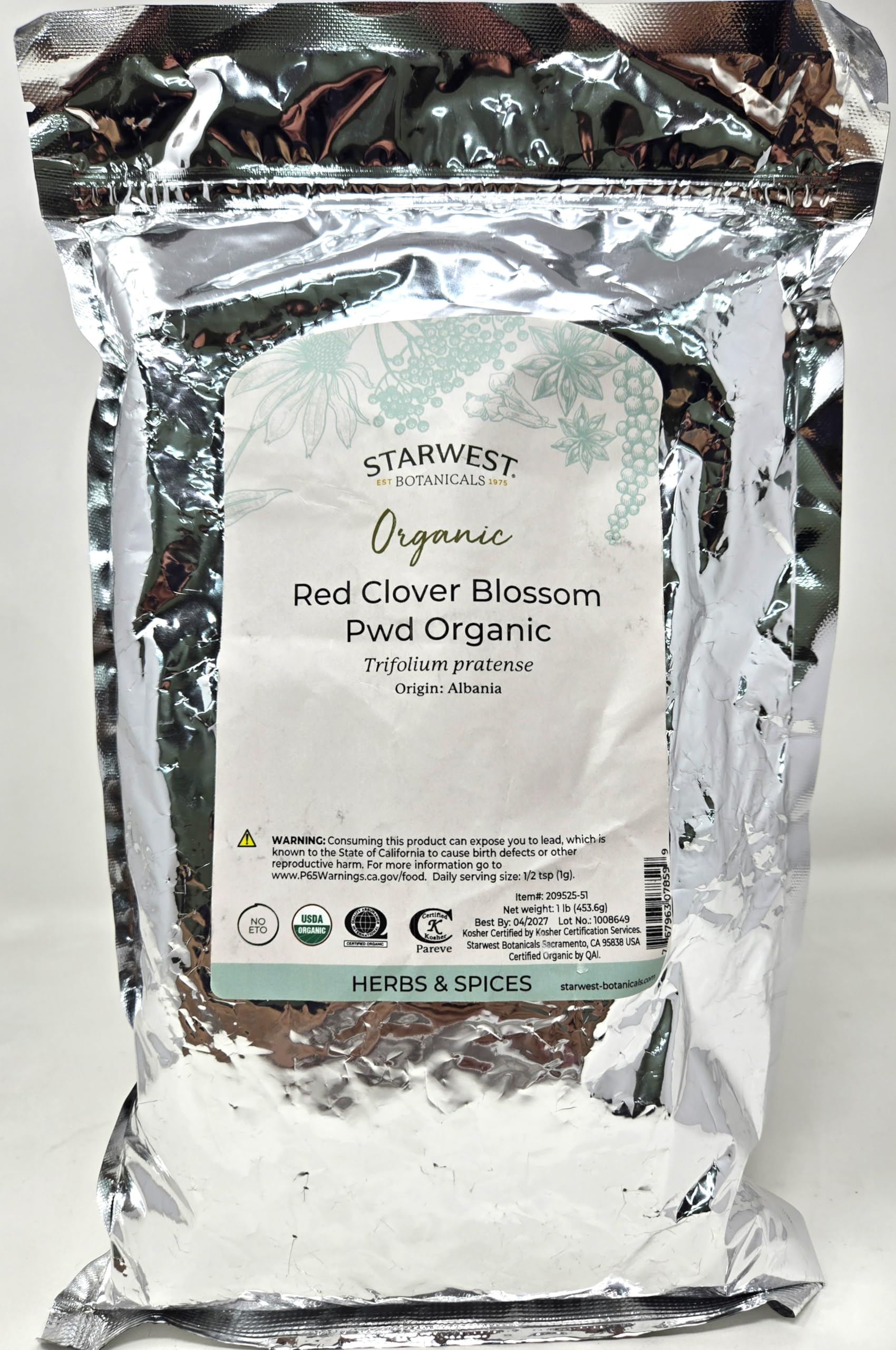 Amazon.com : Organic Red Clover Blossom Powder : Neem Herbal ...