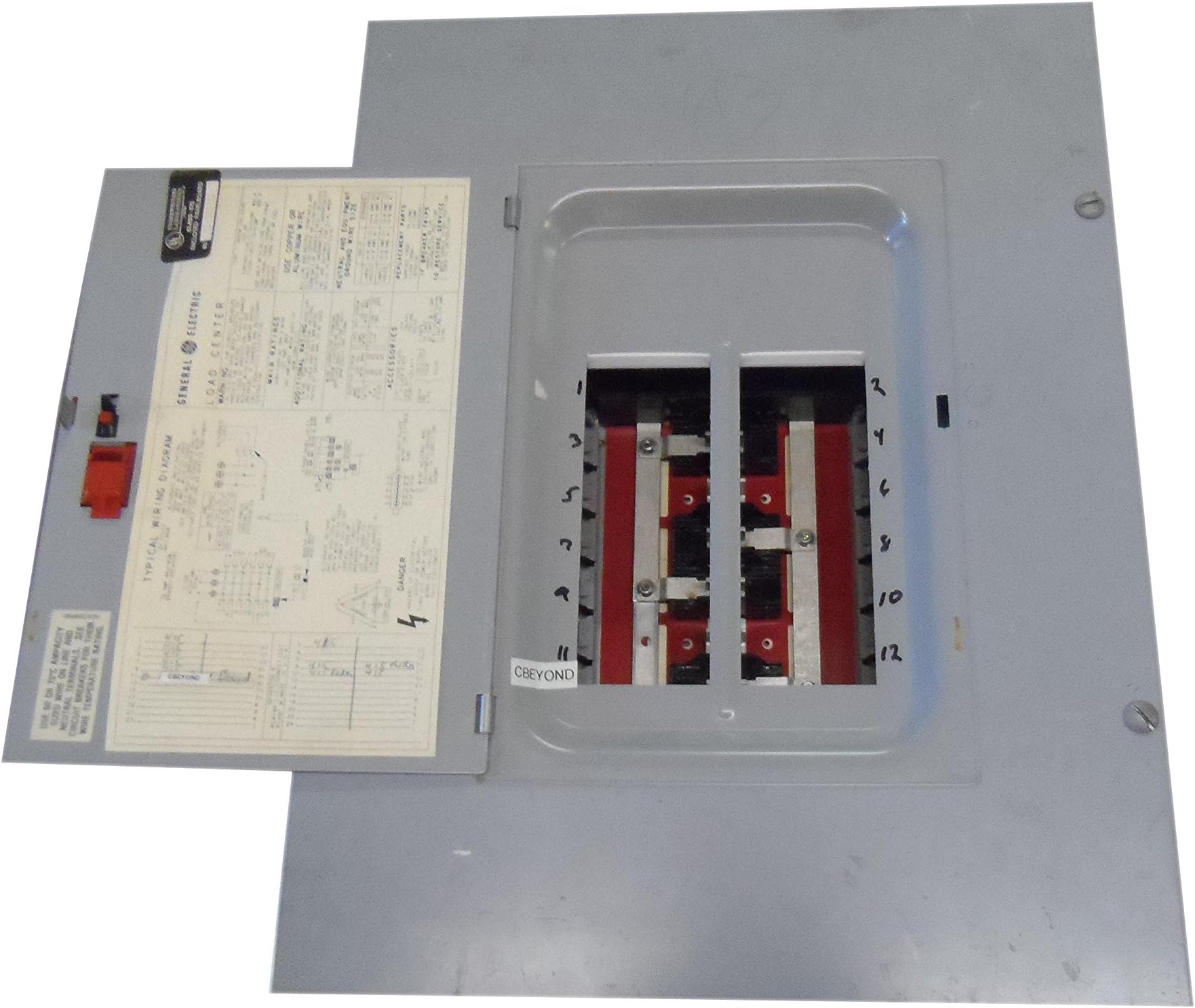 GE TL270RCU 1 Phase 3 Wire Standard Main Lug Load Center With Door 2 ...