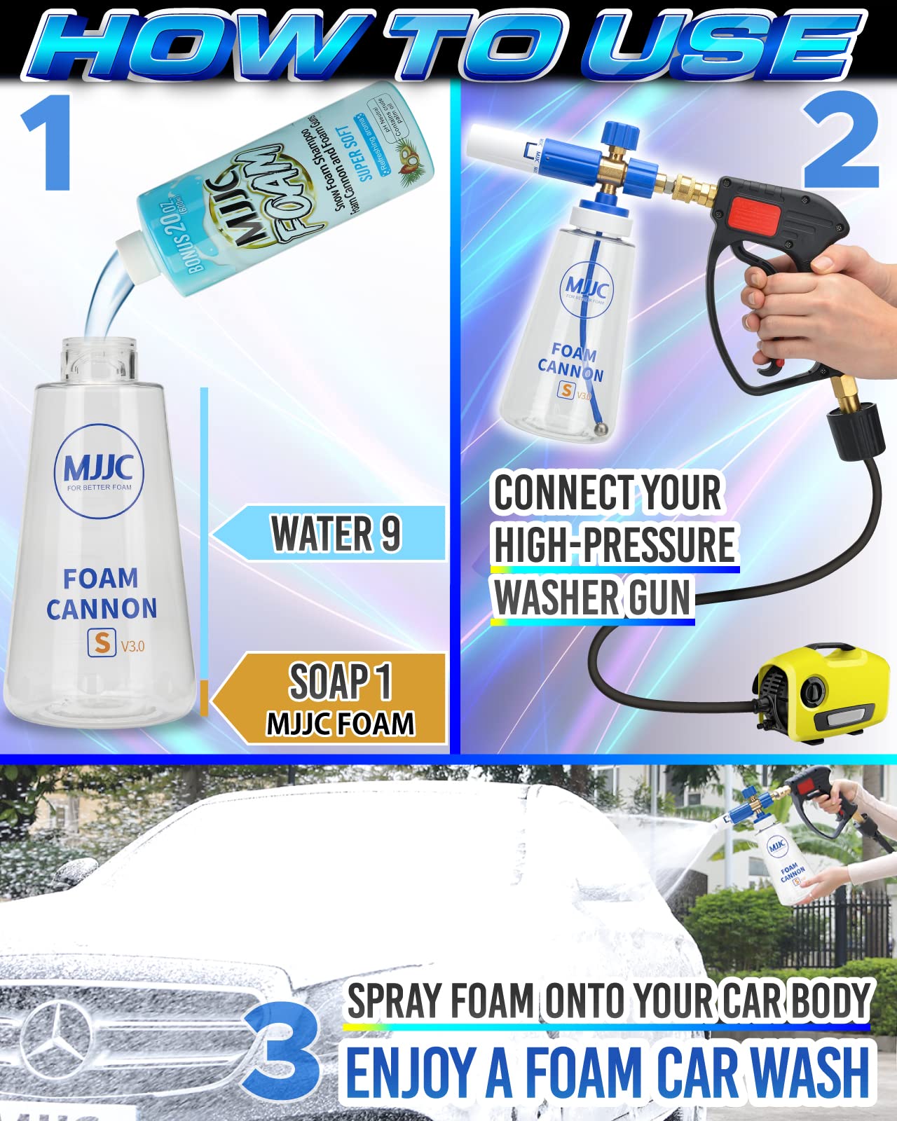 Snapklik.com : MJJC Foam Cannon S V30 (Thicker Snow Foam Technology)