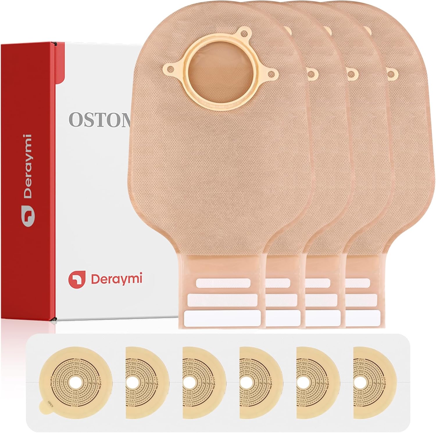 Amazon.com: 30 PCS Ostomy Supplies Colostomy Bags 2 Piece Ostomy Bag ...