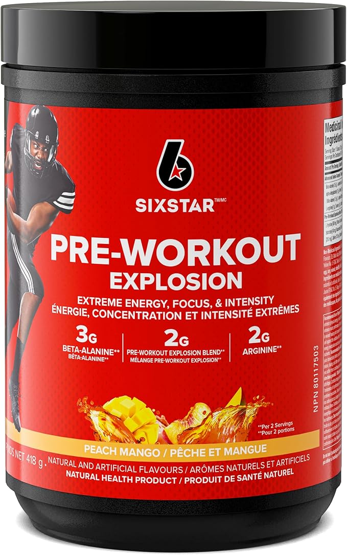 Six Star Pre-Workout Explosion Powder Supplement