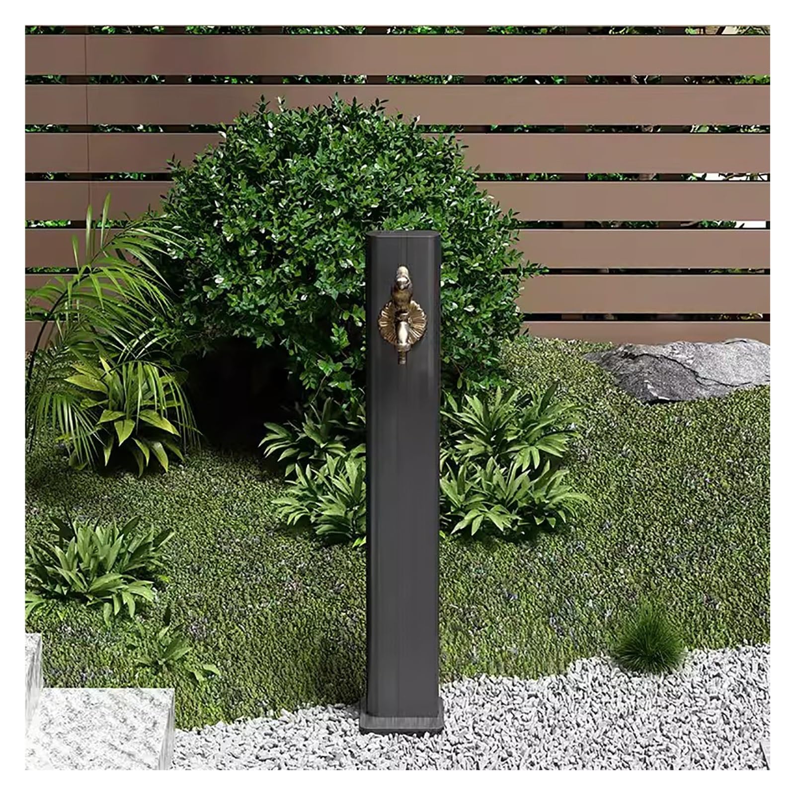 Outdoor Water Faucet Freestanding Stainless Steel Column – 80cm Tall ...