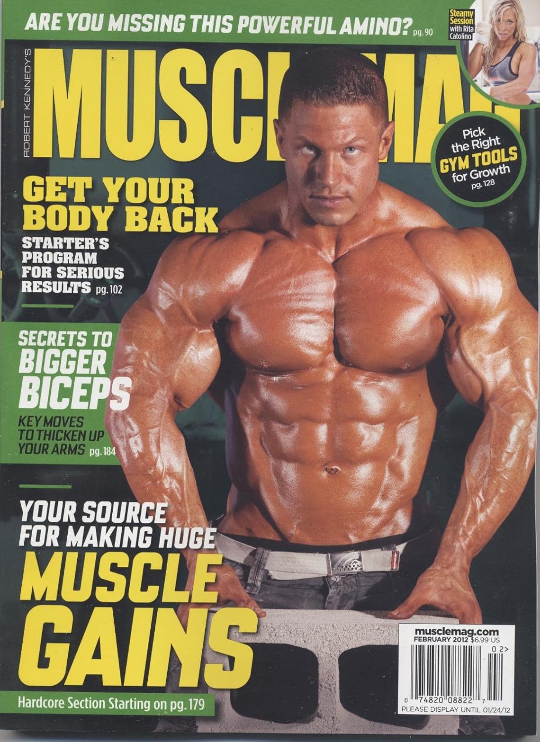 MuscleMag #357 February 2012 (Joel Thomas, Rita Catolino): Johnny ...
