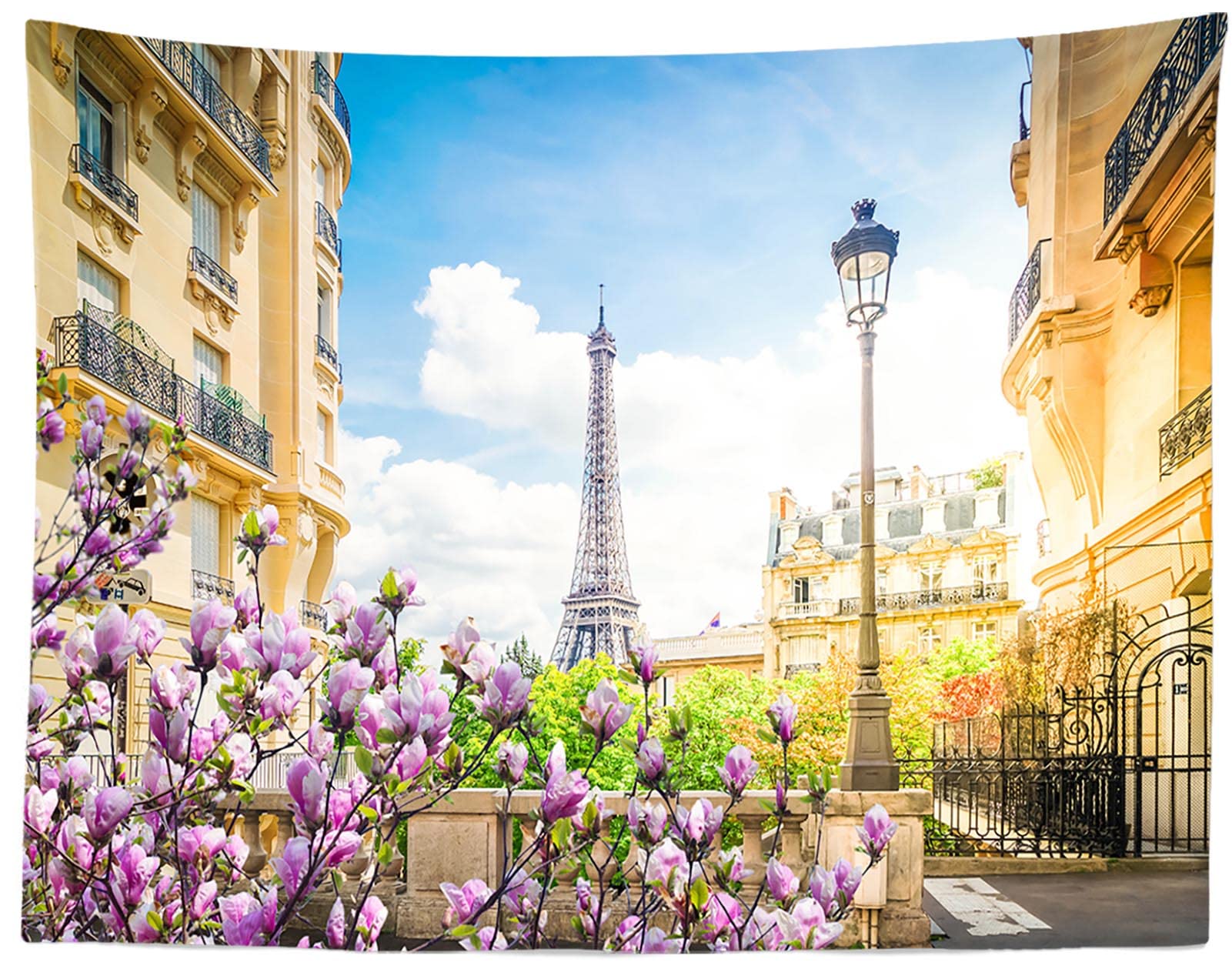 Eiffel Tower Paris Wallpaper Purple