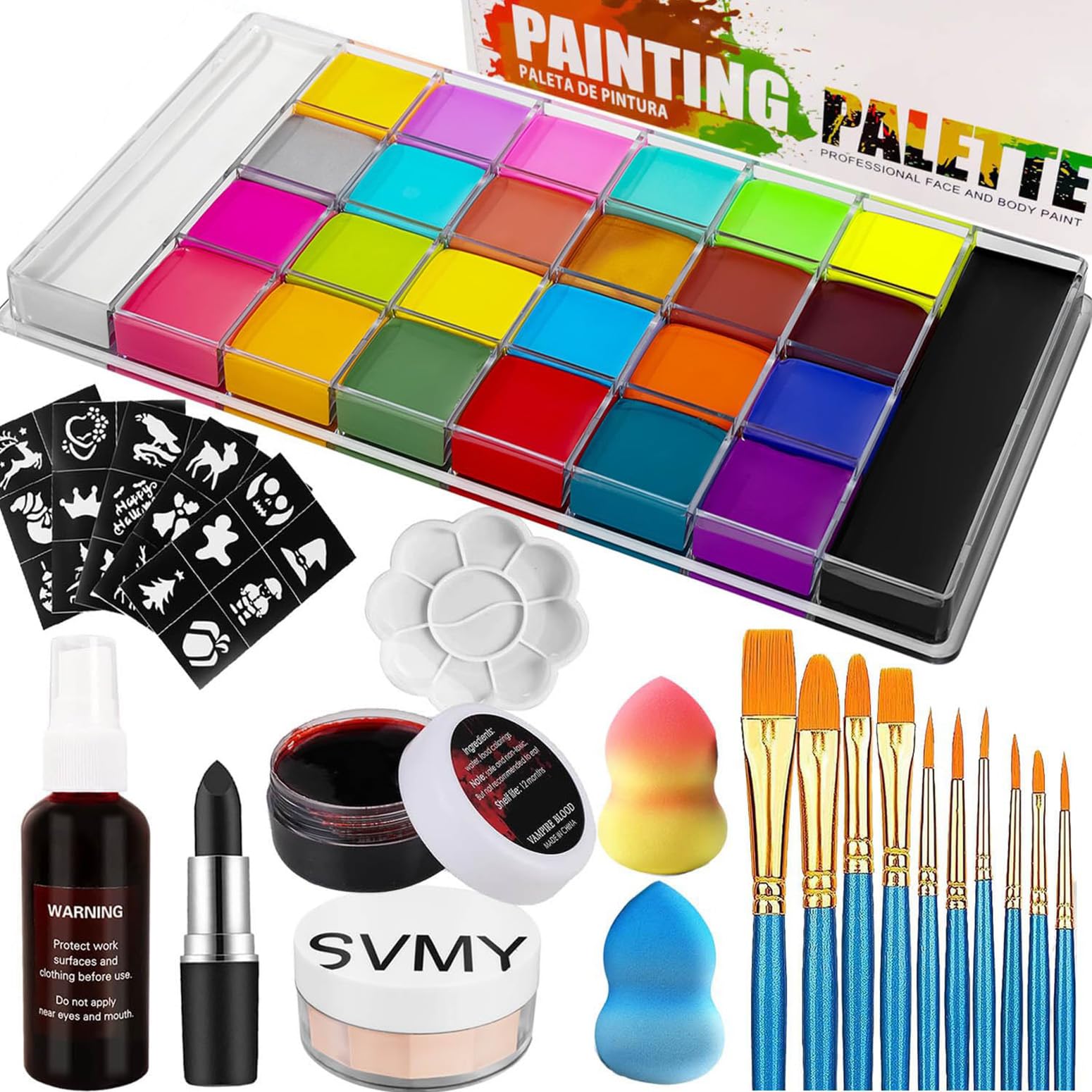 Snapklik.com : UNIFULL 26 Colors Professional Face Body Paint Kit, Oil ...
