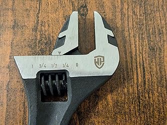 WORKPRO Adjustable Wrench, 6-inch Heavy Duty Spanner with Inch/Metric ...
