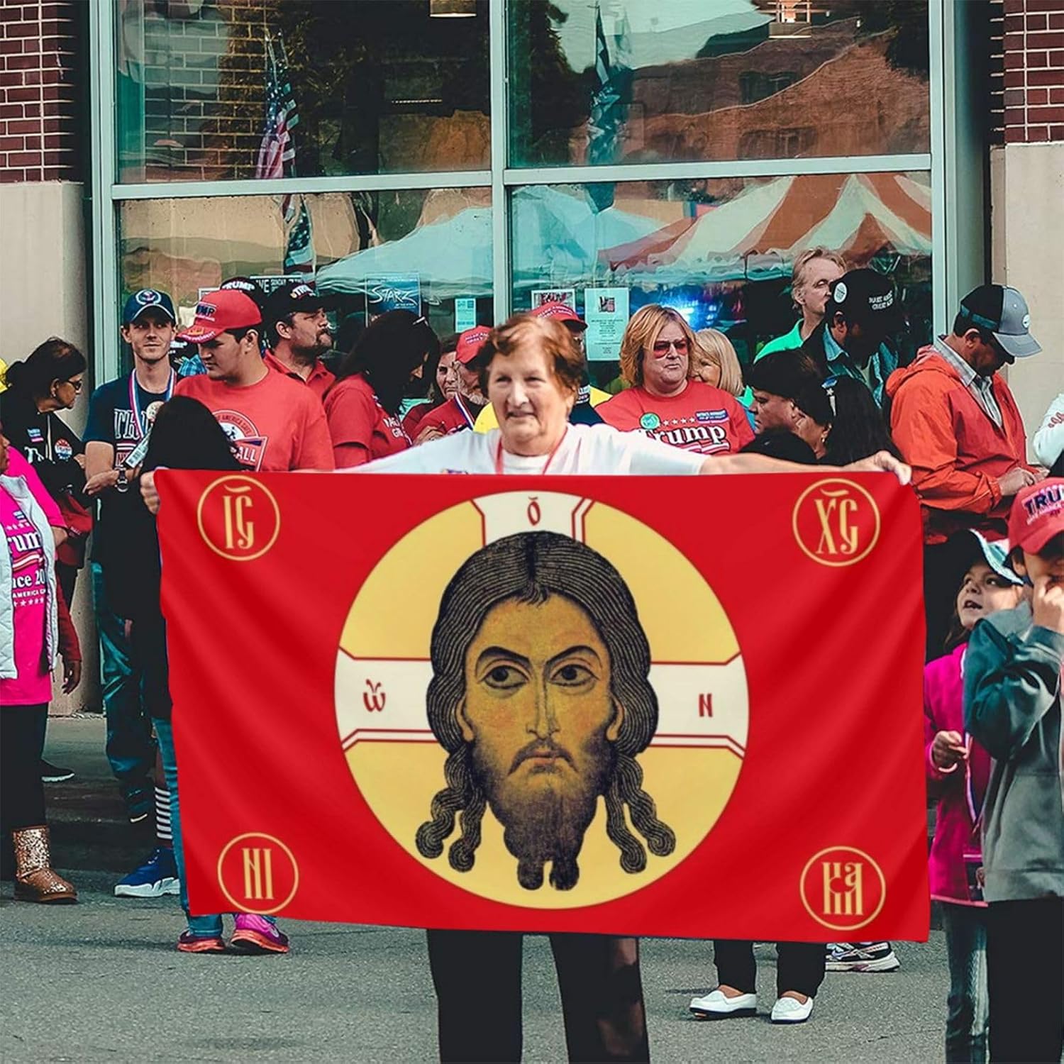 Amazon.com : Voglawear Orthodox Army 3x5ft Outdoor Decorative Flag, Red ...
