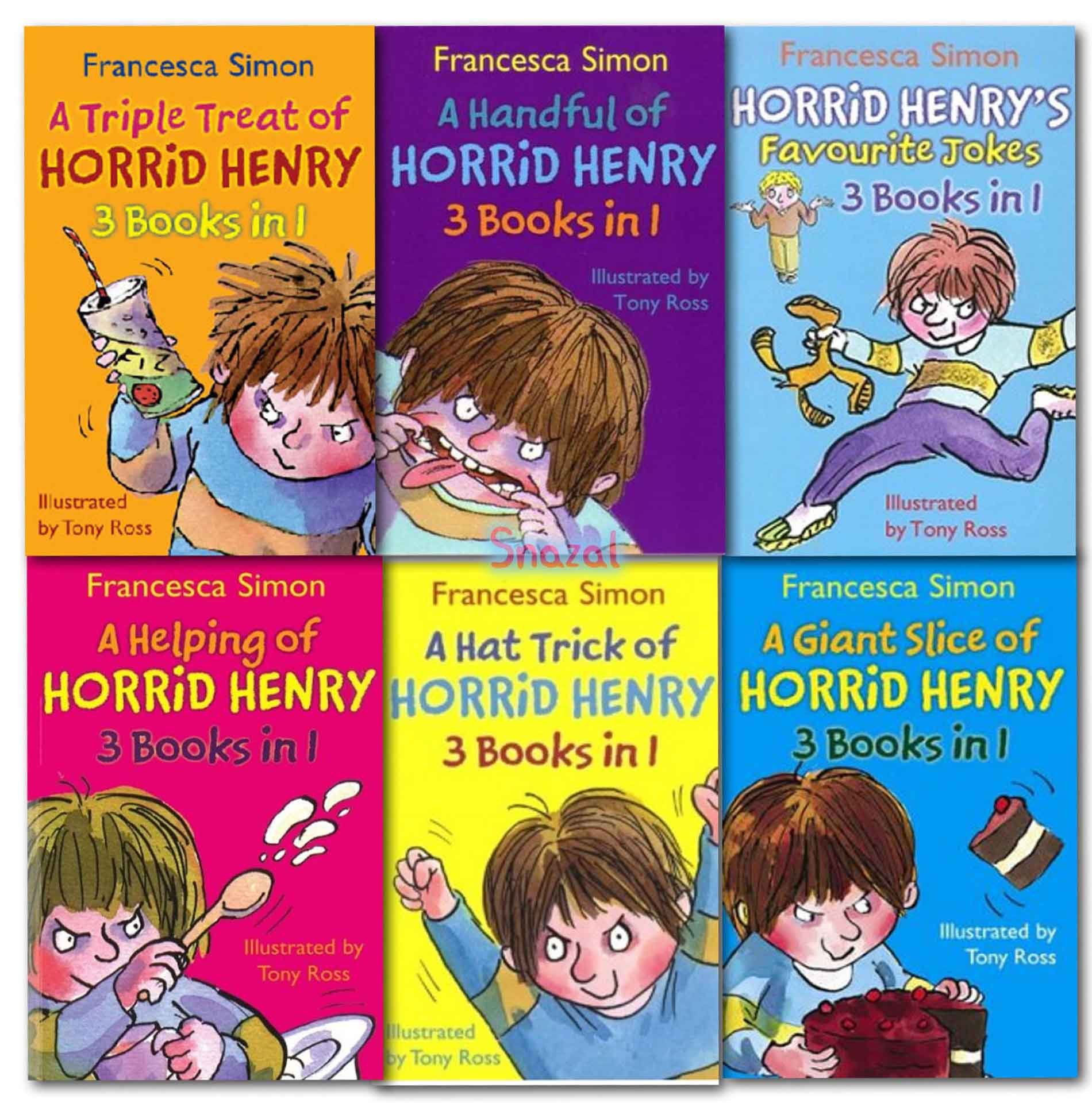 Horrid Henry Collection 18 Titles in 6 Books Set New RRP: £ 54.95 ...