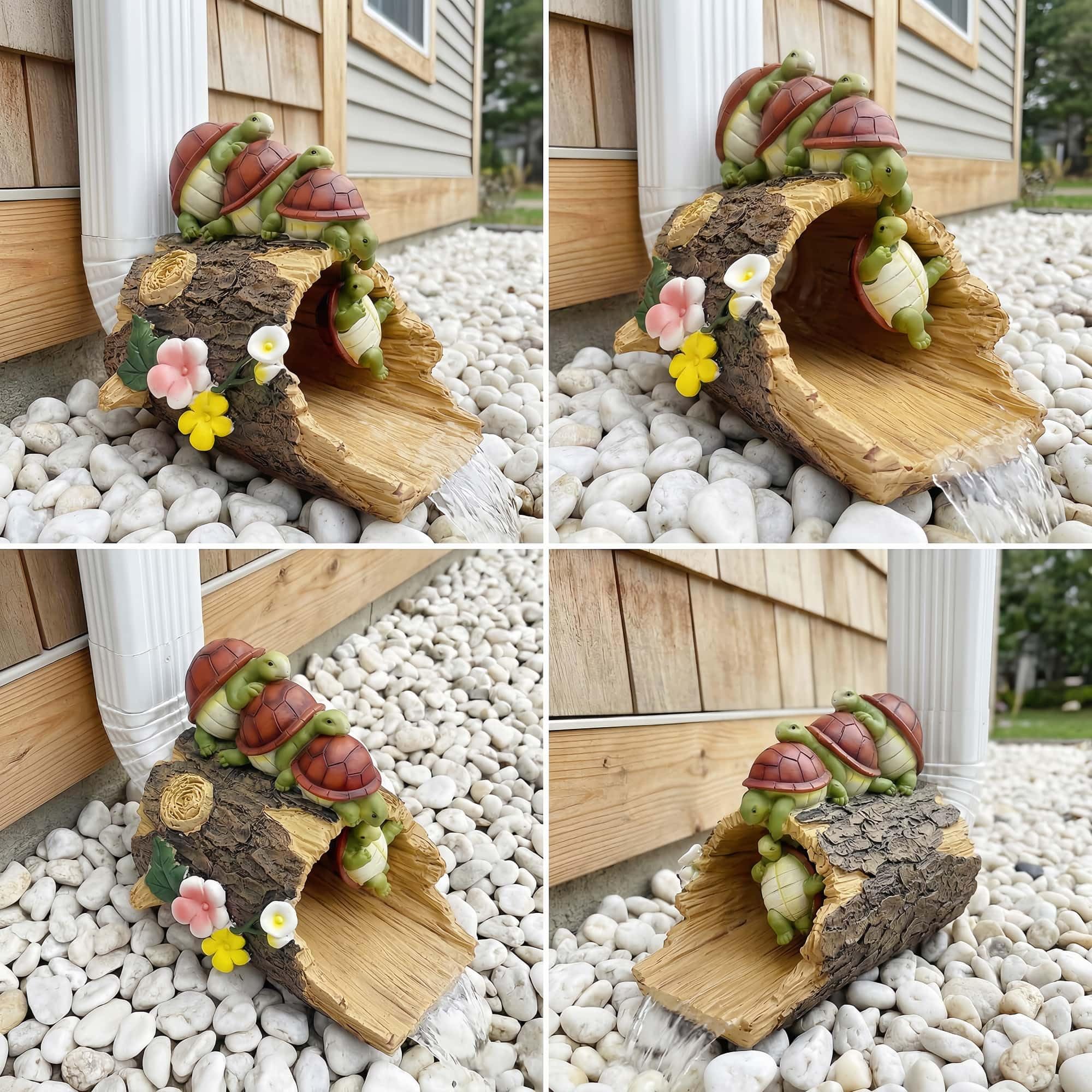Snapklik.com : Euiroet Funny Turtle Gutter Downspout Extender Statue ...