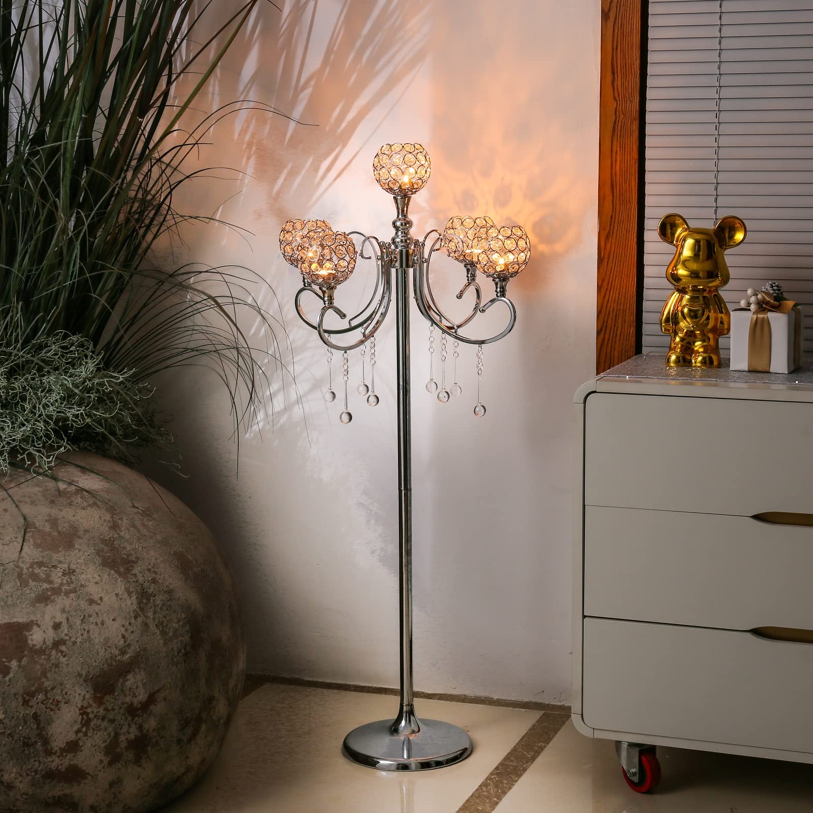Tall Silver Candelabras Sophisticated Tall Silver Candelabra