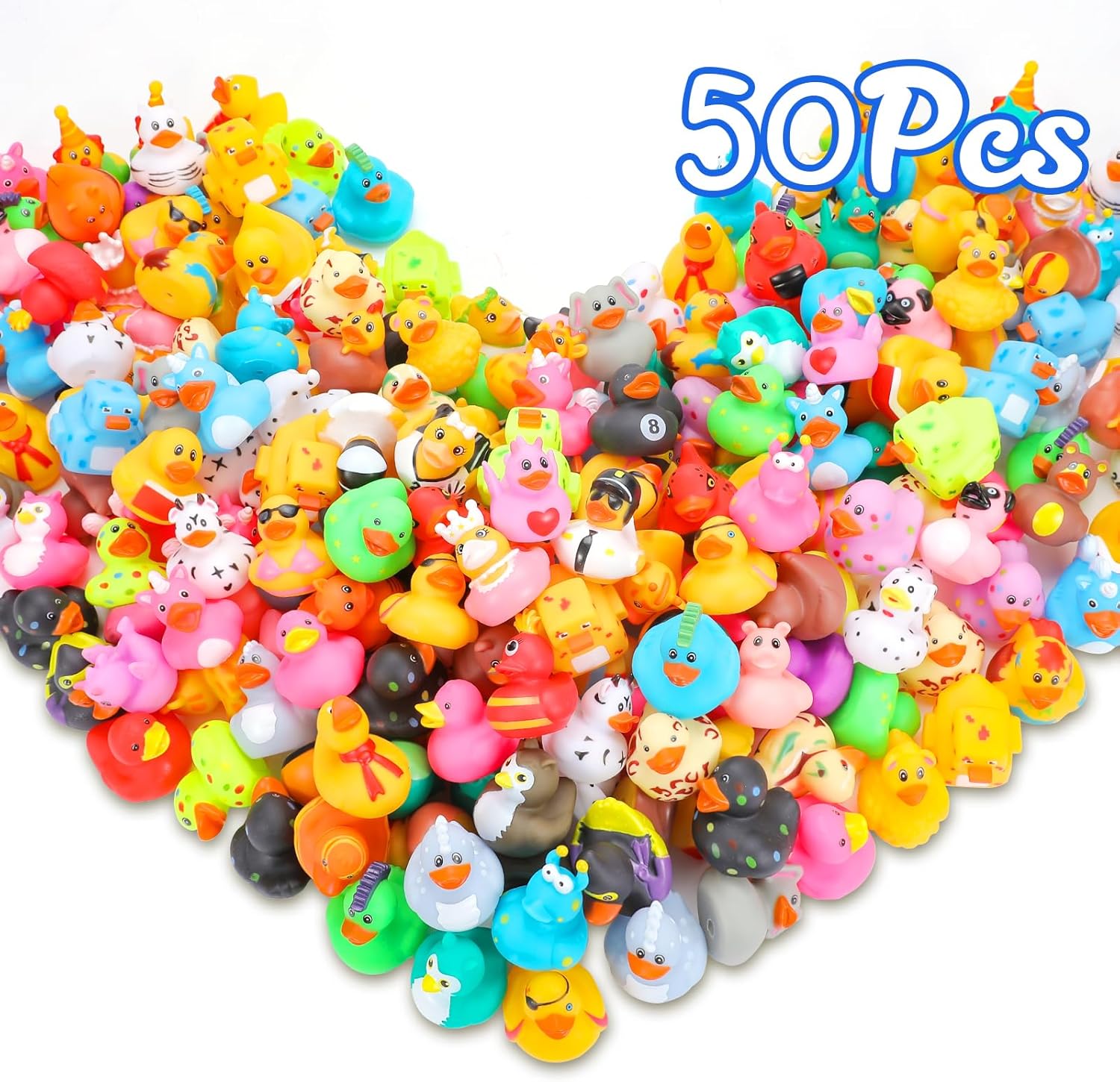 Amazon.com: 50 Pack Rubber Ducks in Bulk, Jeep Ducks for Ducking ...