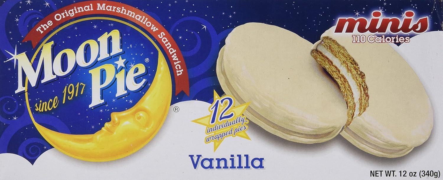 Amazon.com: Mini Moon Pies 12ct Box (Pack of 1) (Vanilla) : Grocery ...