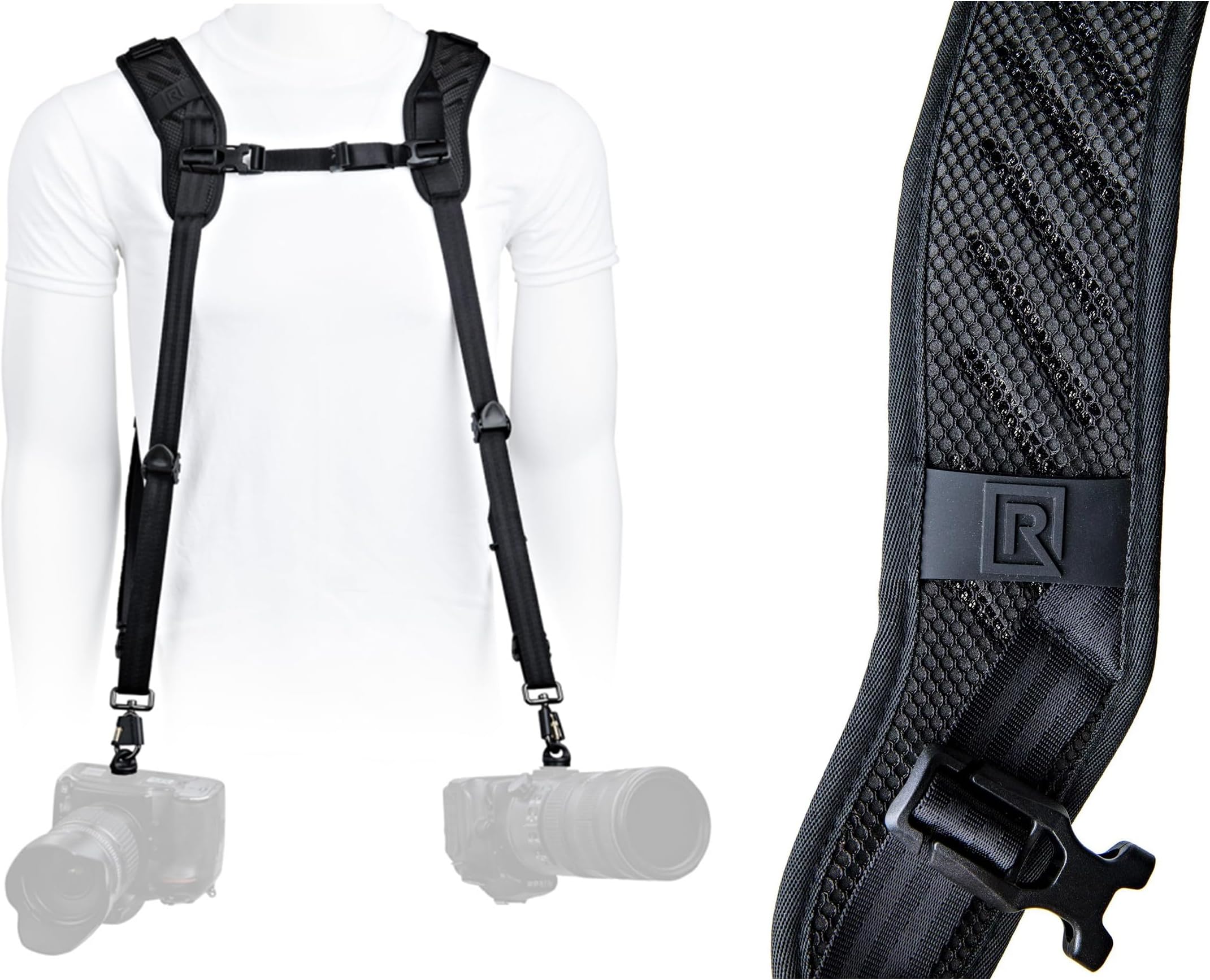 Amazon.com : BLACKRAPID Double Breathe Camera Harness, Trusted Design ...