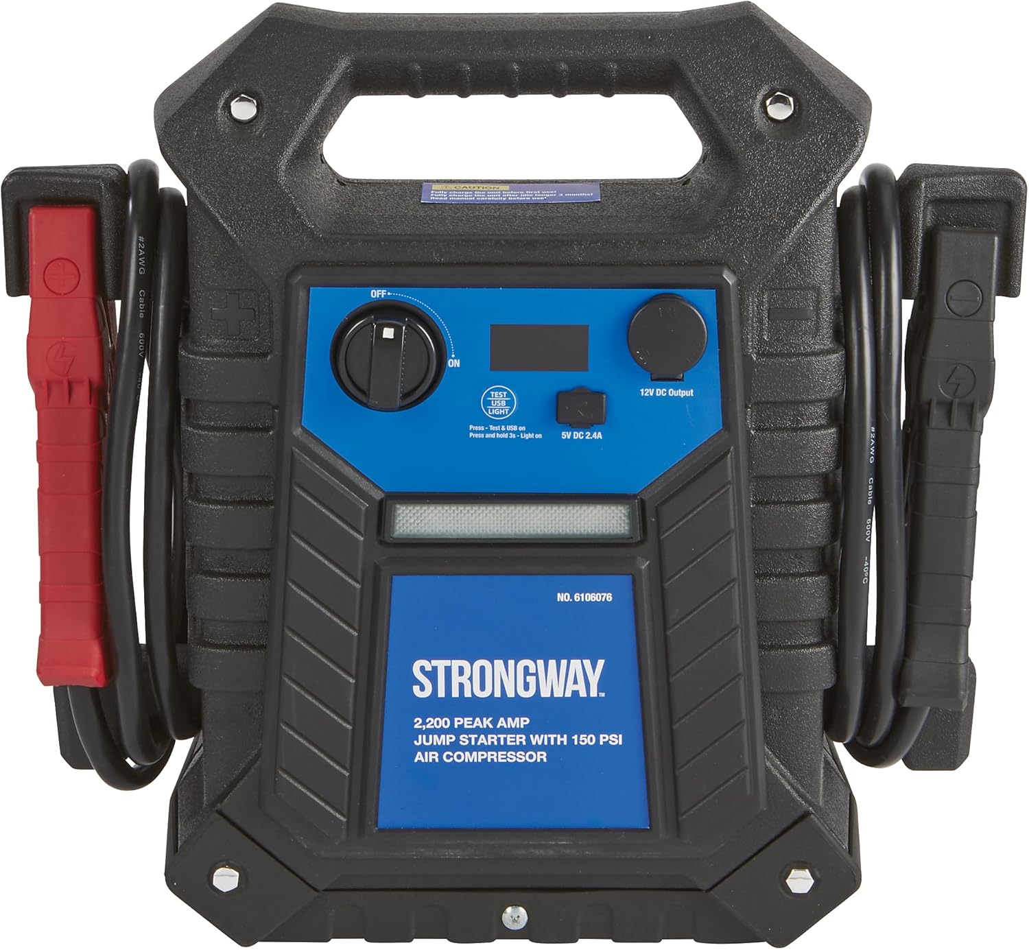 Amazon.com: Strongway 12V Lead-Acid Jump Starter and Power Pack with ...