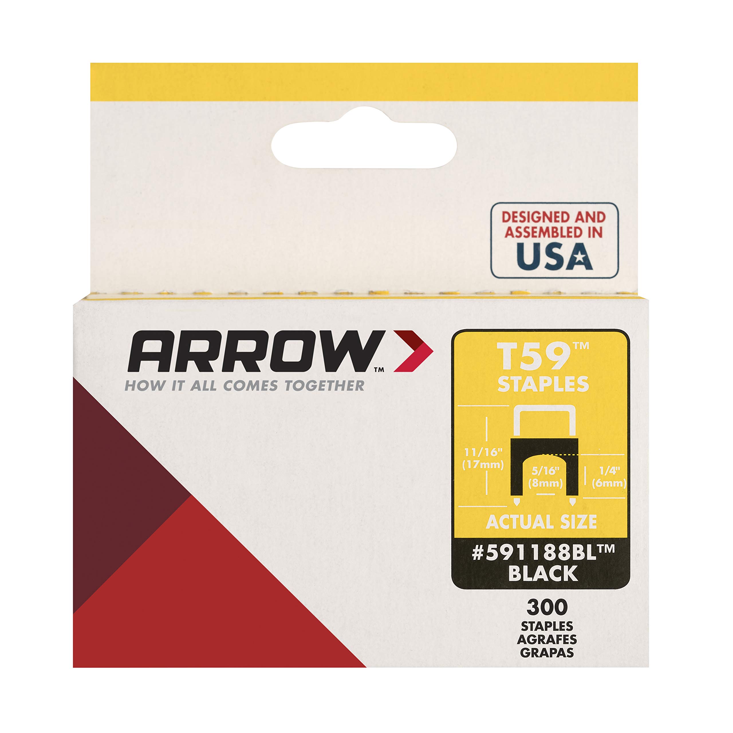 Snapklik.com : Arrow 591188BLSS Genuine T59 Stainless Steel 1/4-Inch ...