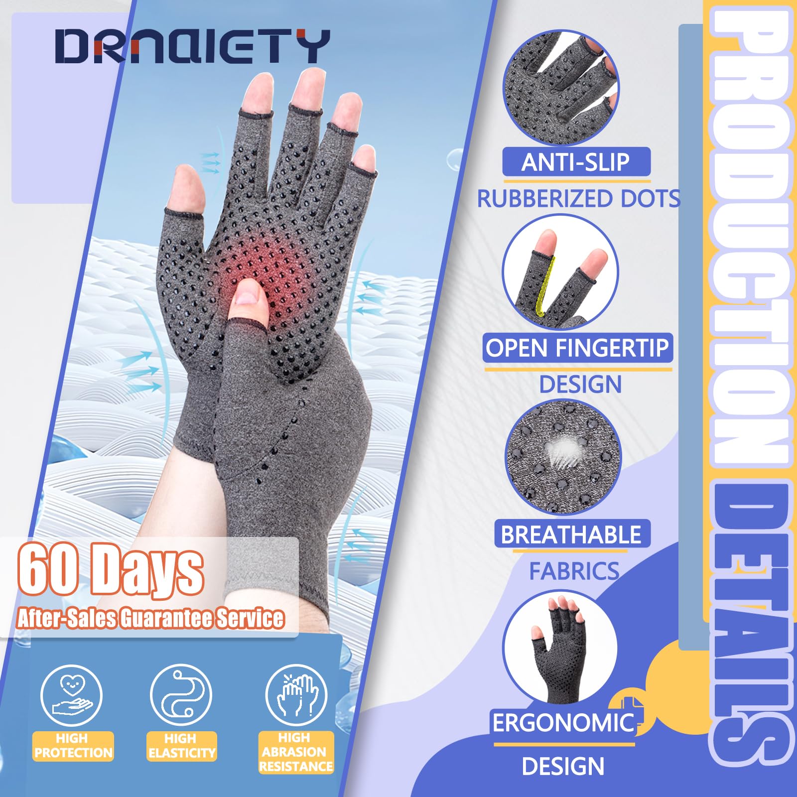Snapklik.com : DRNAIETY Arthritis Compression Gloves- For Men & Women ...