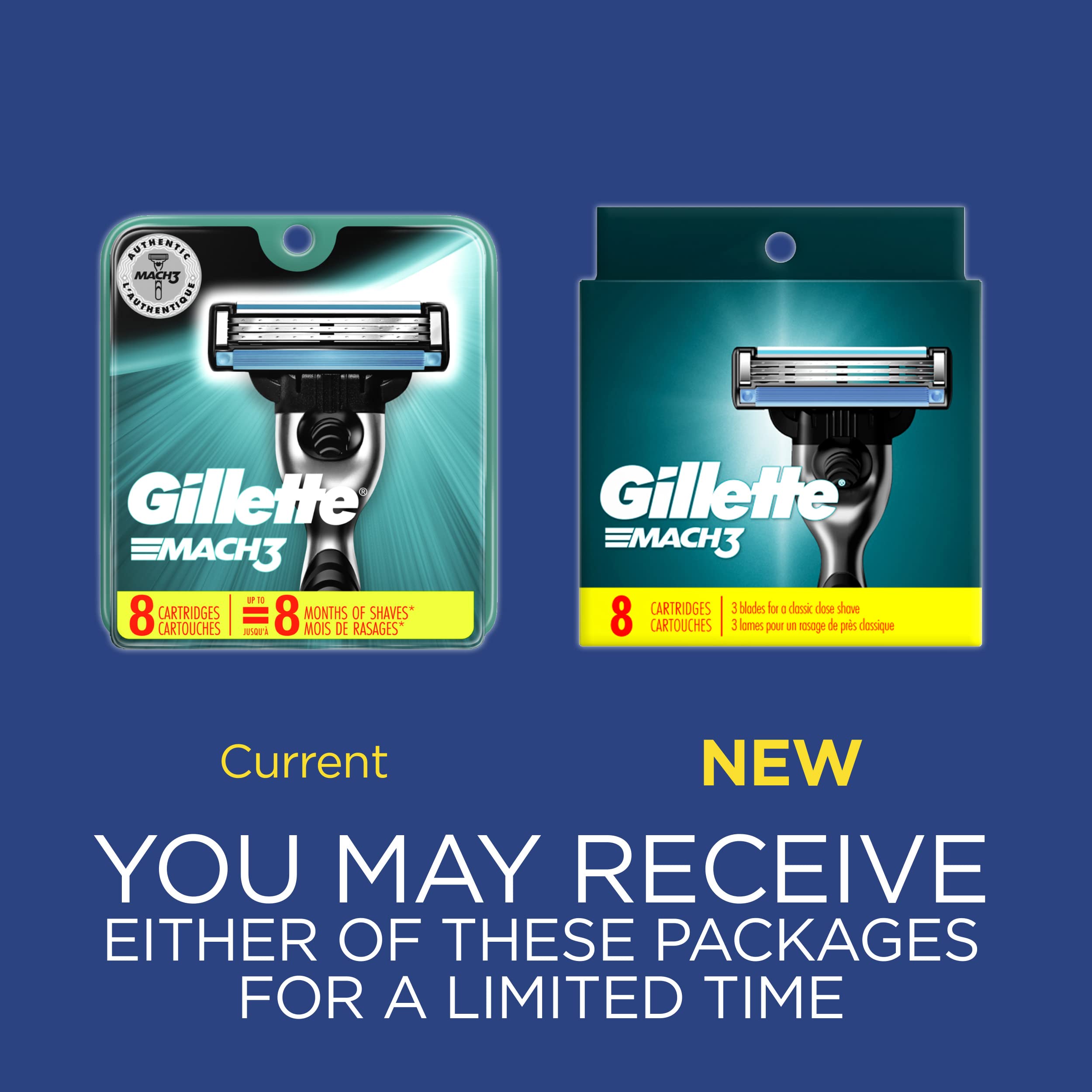 Snapklik.com : Gillette Mach3 Razor Refills For Men