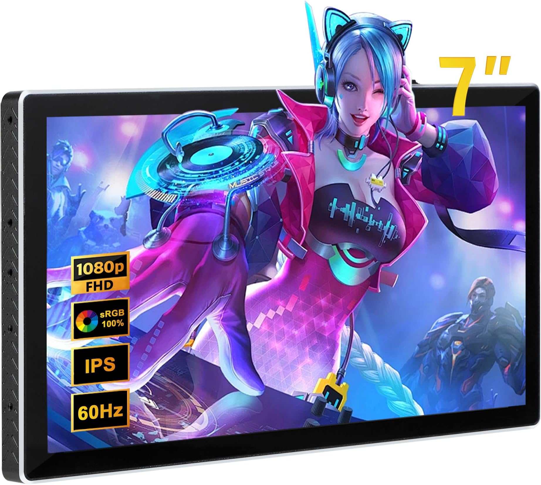 Amazon.com: 7 inch Portable Monitor Touchscreen, IPS 1080P 1920 * 1080 ...