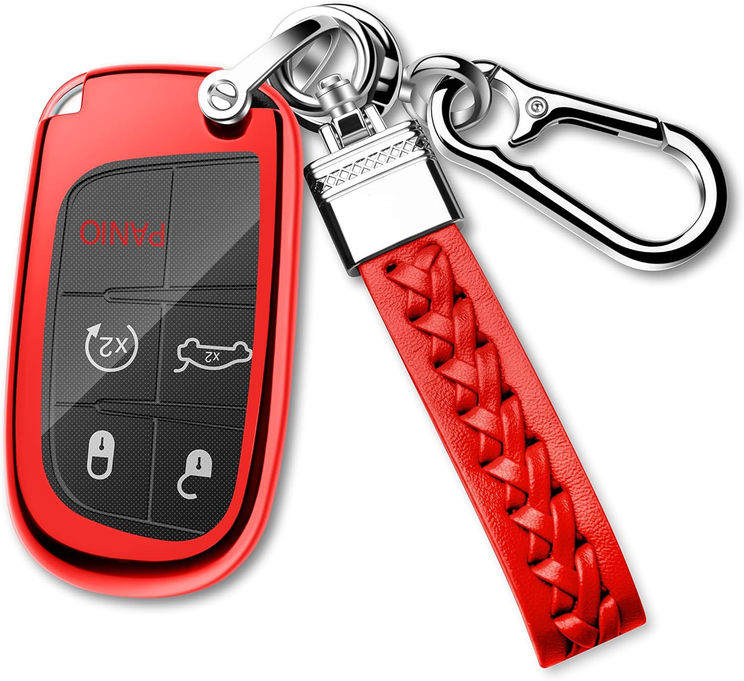 Amazon.com: for Dodge Key Fob Cover,Key Fob Case for Dodge Charger ...