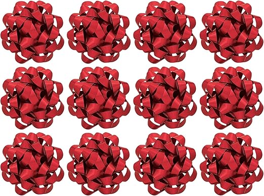 Amazon.com: The Gift Wrap Company 4.5-Inch Large Metallic Bows, Pack of ...