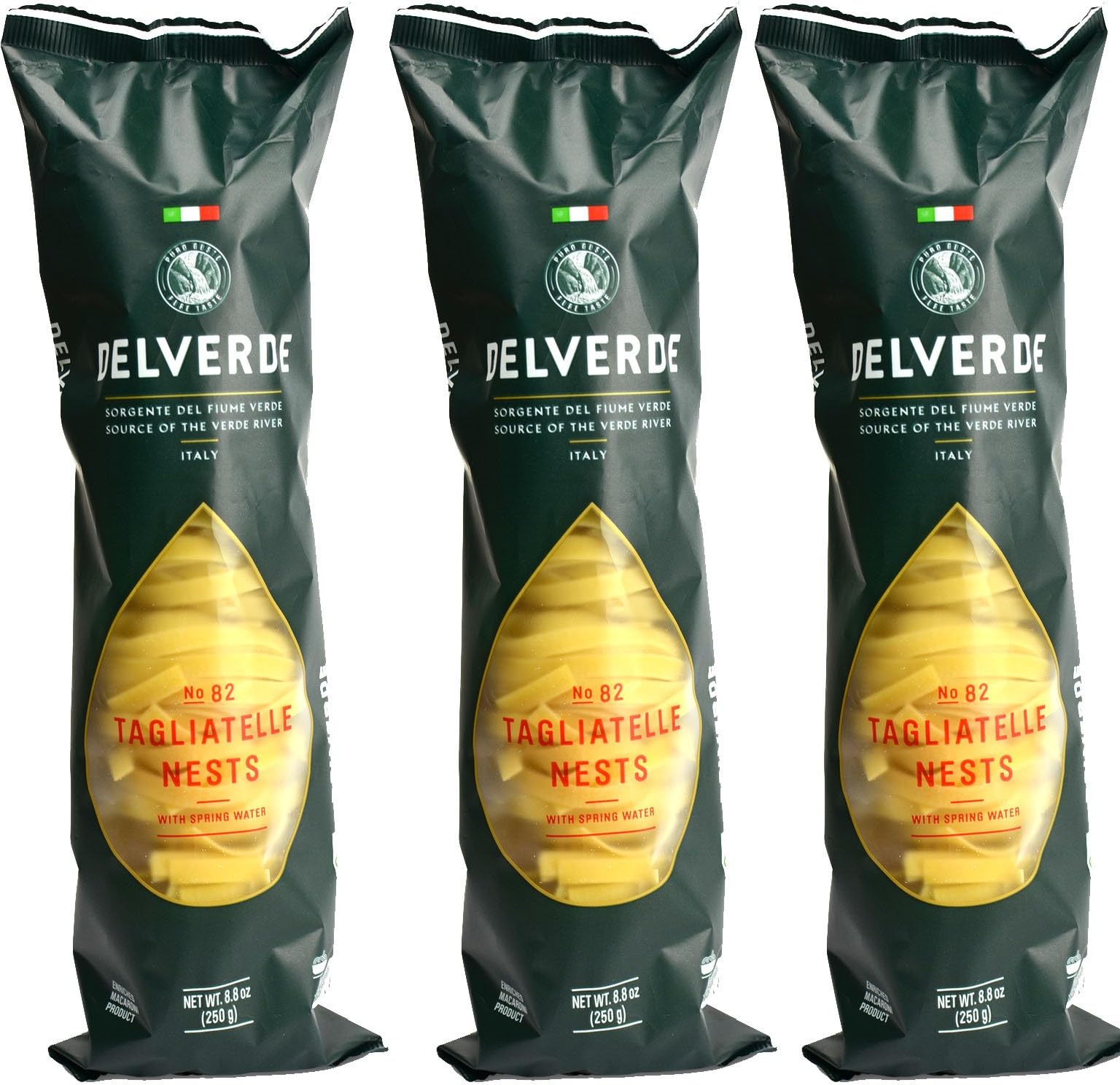 Amazon.com : Delverde Artisan Made Tagliatelle Nests with Spring Water ...