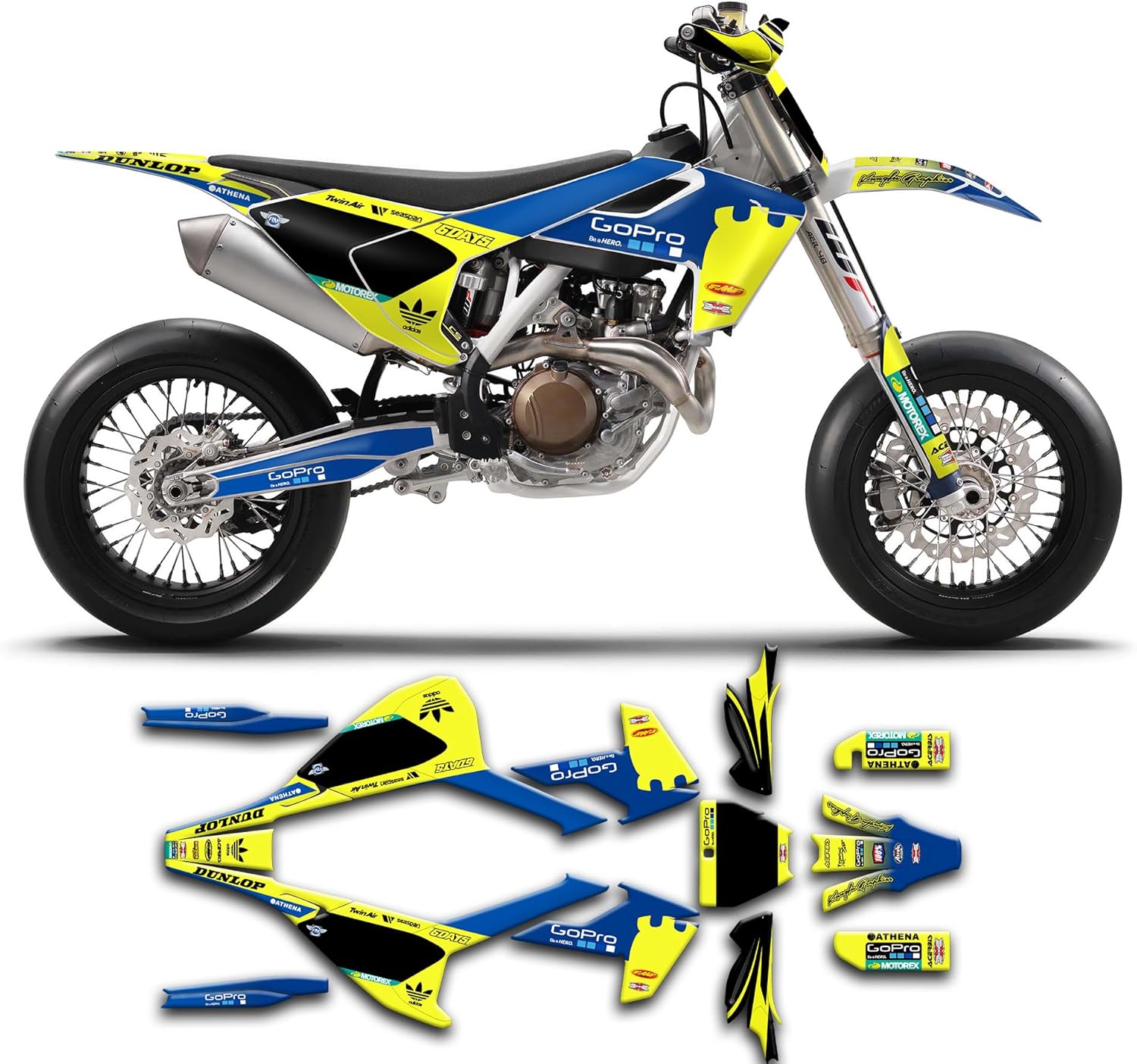 Amazon.com: Kungfu Graphics Custom Decal Kit for 2016 2017 2018 FS450 ...